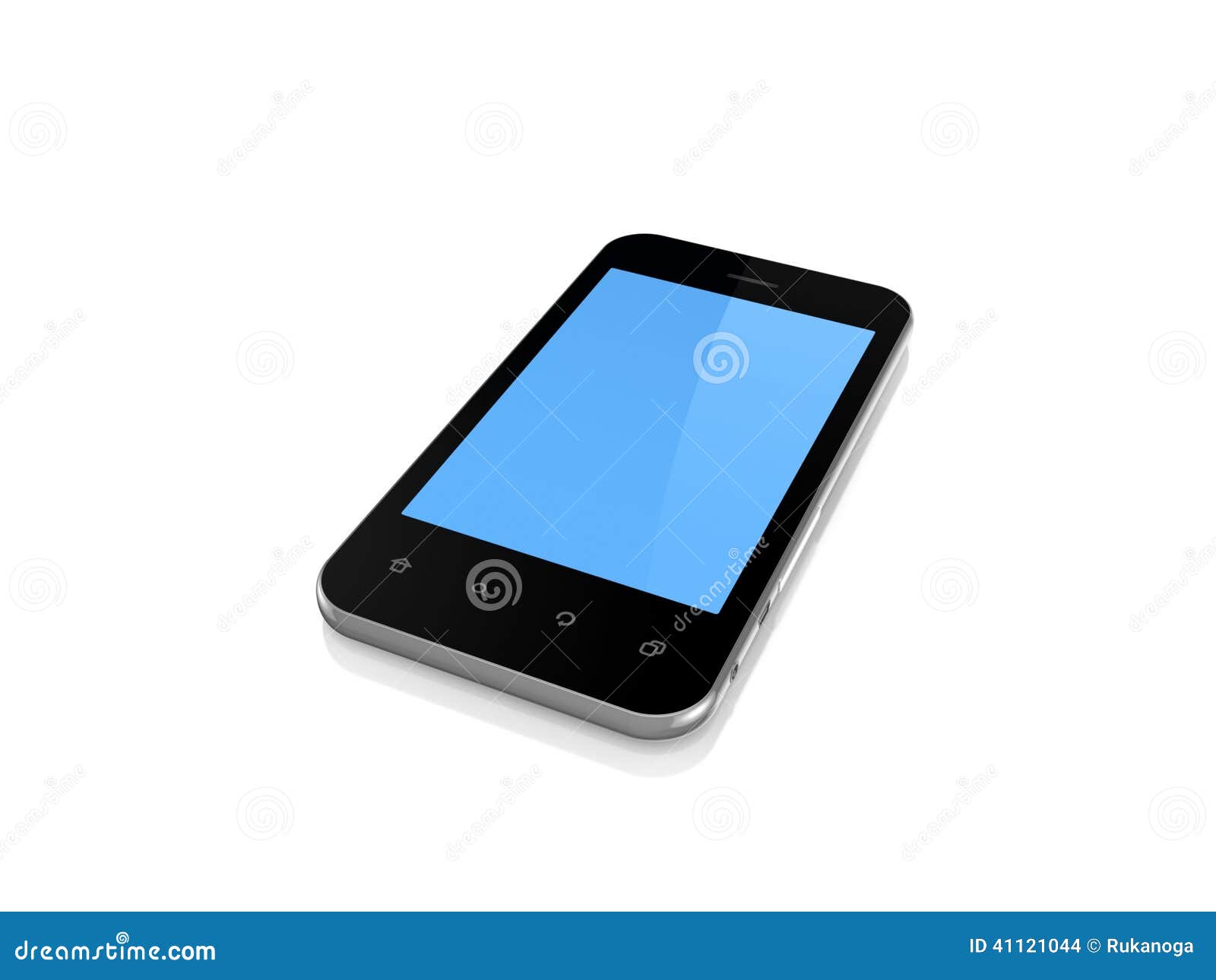 Modern Mobile Phone with Empty Screen. Stock Illustration ...