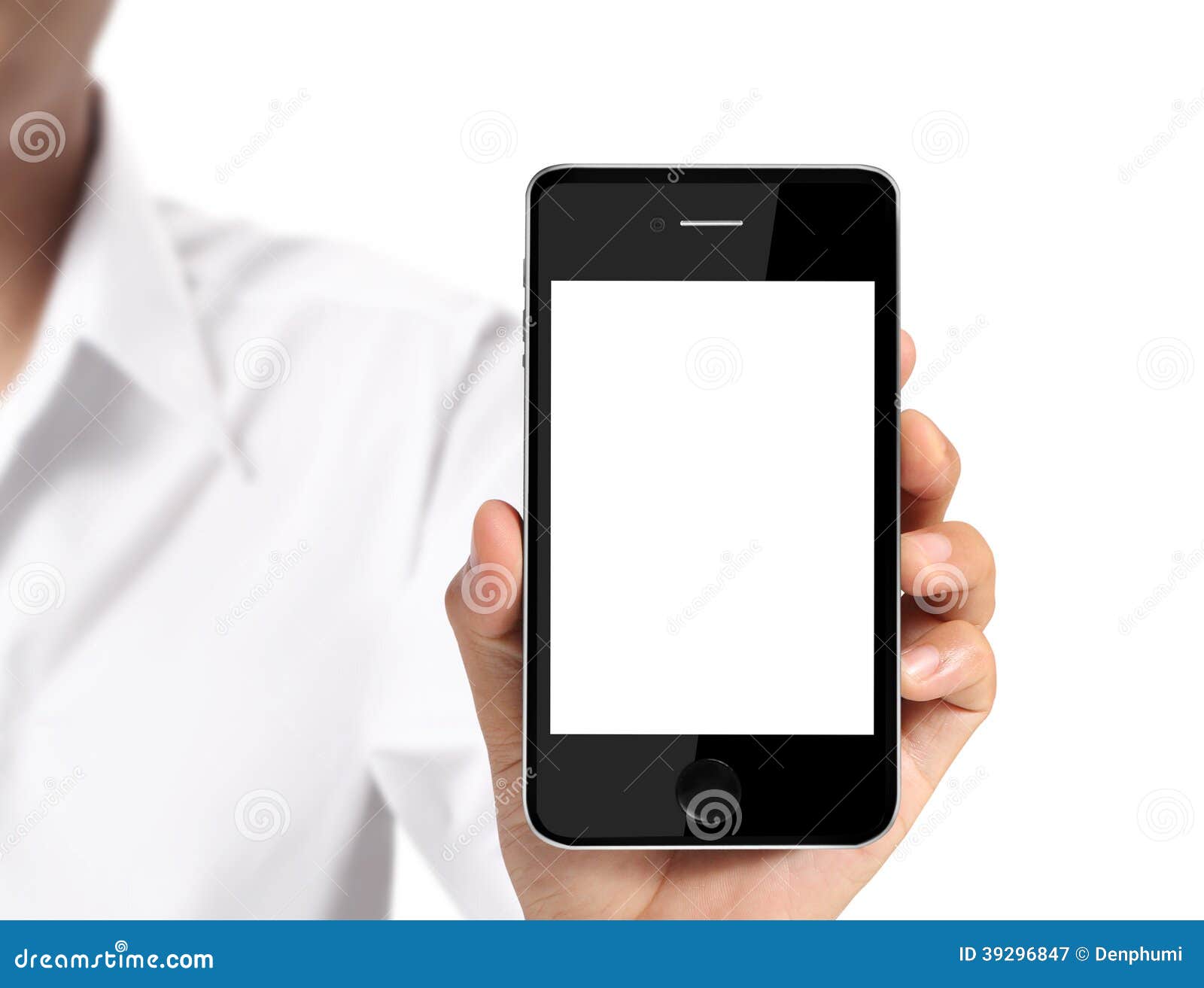 Modern Mobile Phone in Hand Stock Image - Image of cellphone, mobile ...