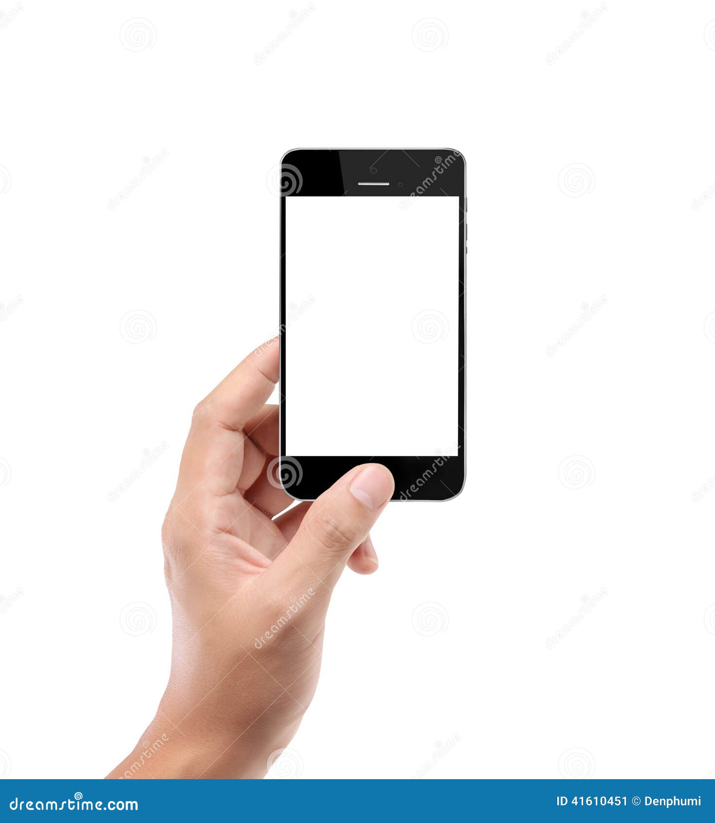 Modern Mobile Phone in Hand Stock Image - Image of cell, communication ...