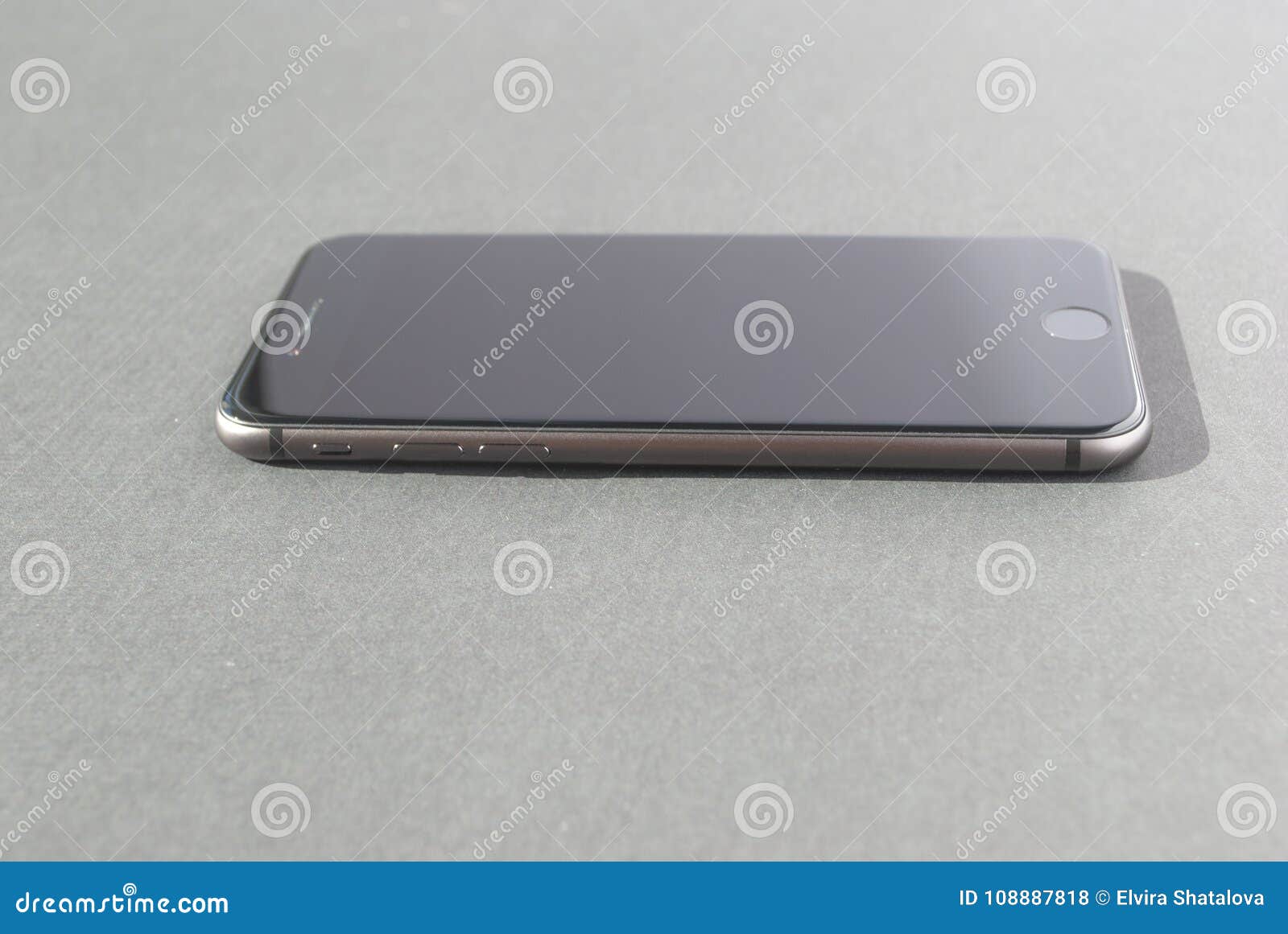 Smart Phone on Black, Side View Stock Photo - Image of mobile, modern ...