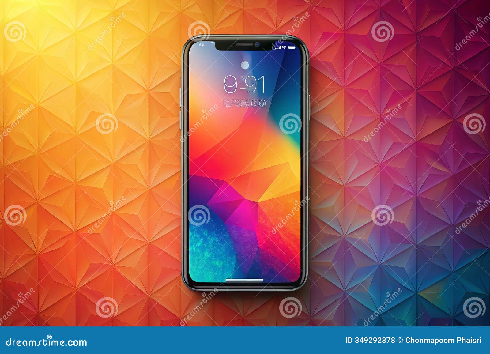 Modern Mobile Screen Lock Display Design Abstract Wallpaper for Secure ...