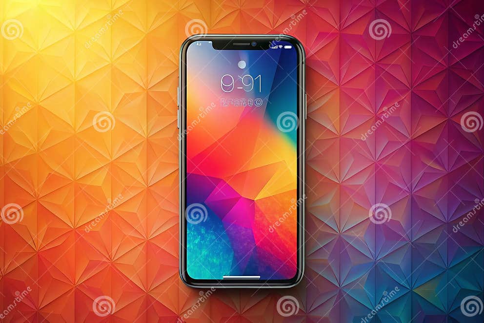 Modern Mobile Screen Lock Display Design Abstract Wallpaper for Secure ...