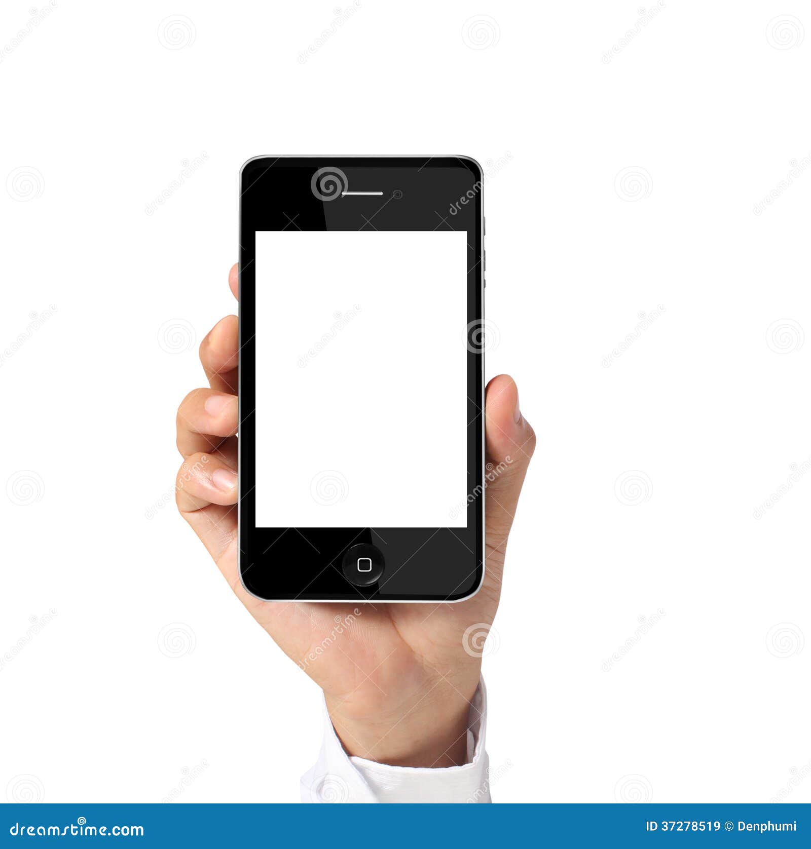 Modern mobiltelefon i hand fotografering för bildbyråer. Bild av ...