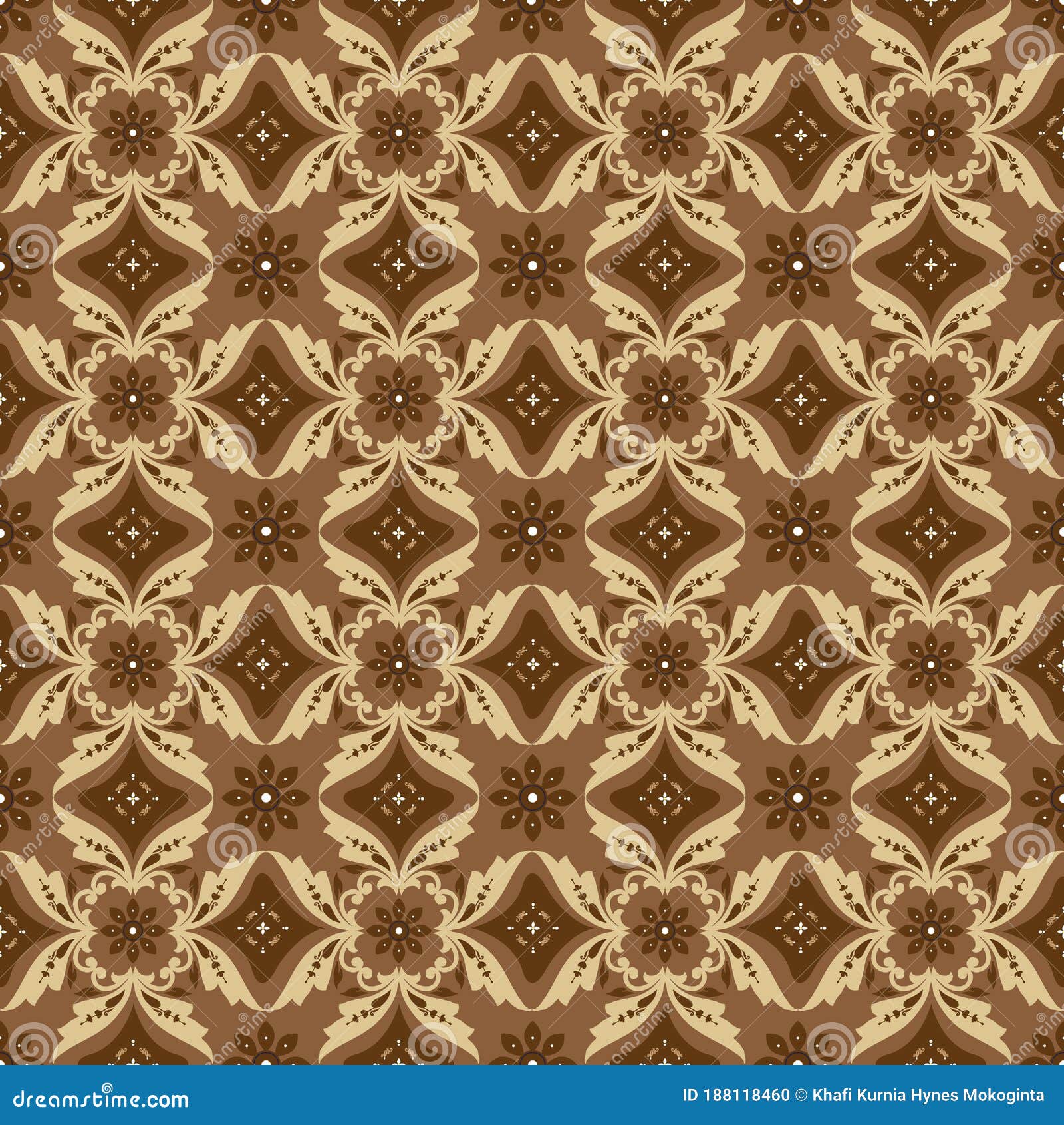Modern Mocca Color Design for Tradisional Batik Central Java Stock ...