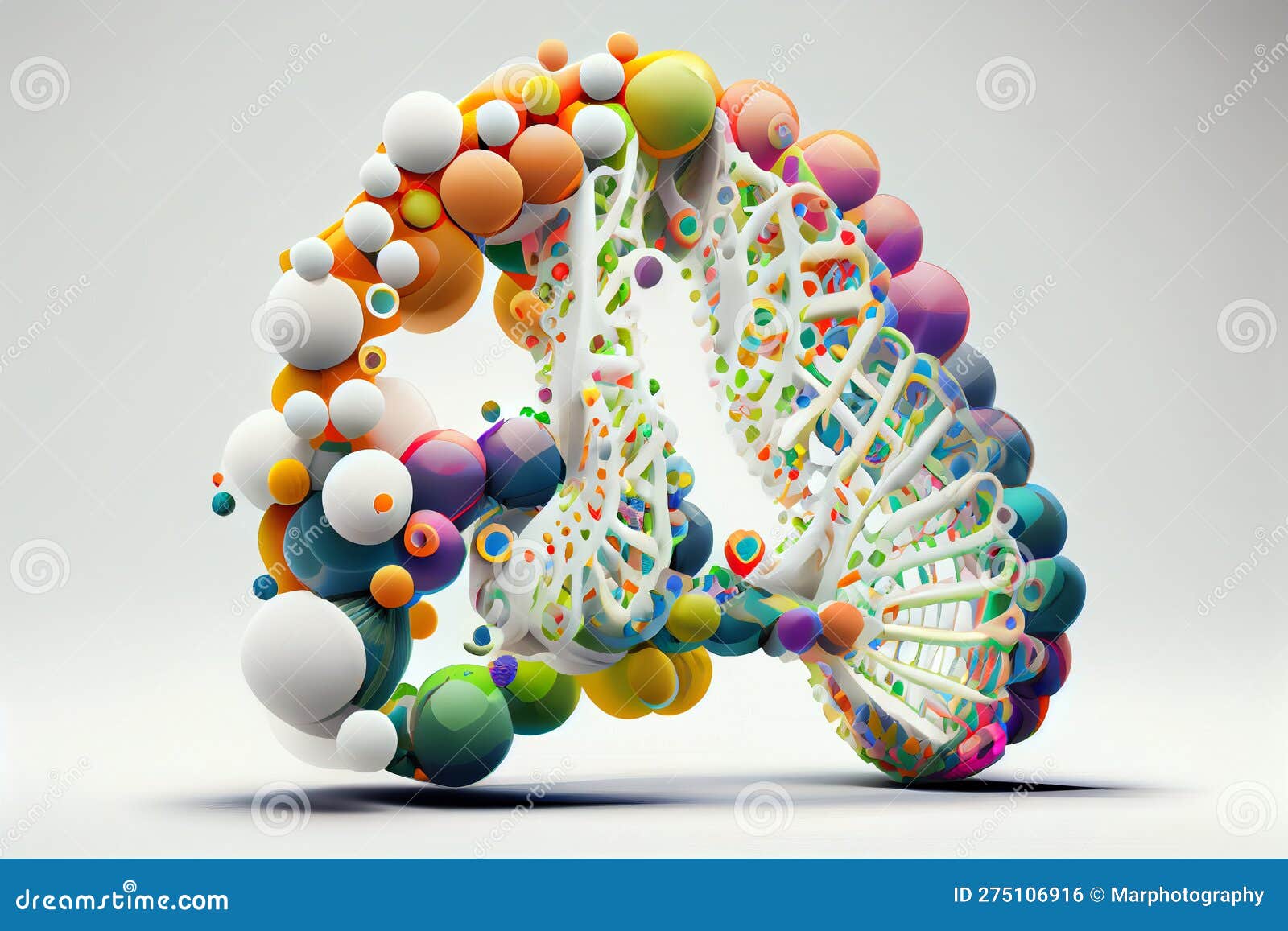 Modern Molecule Structure As Concept in Detail Stock Illustration ...