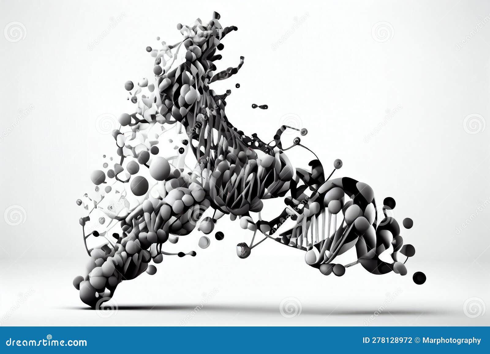 Modern Molecule Structure As Concept in Microscope Detail Stock ...