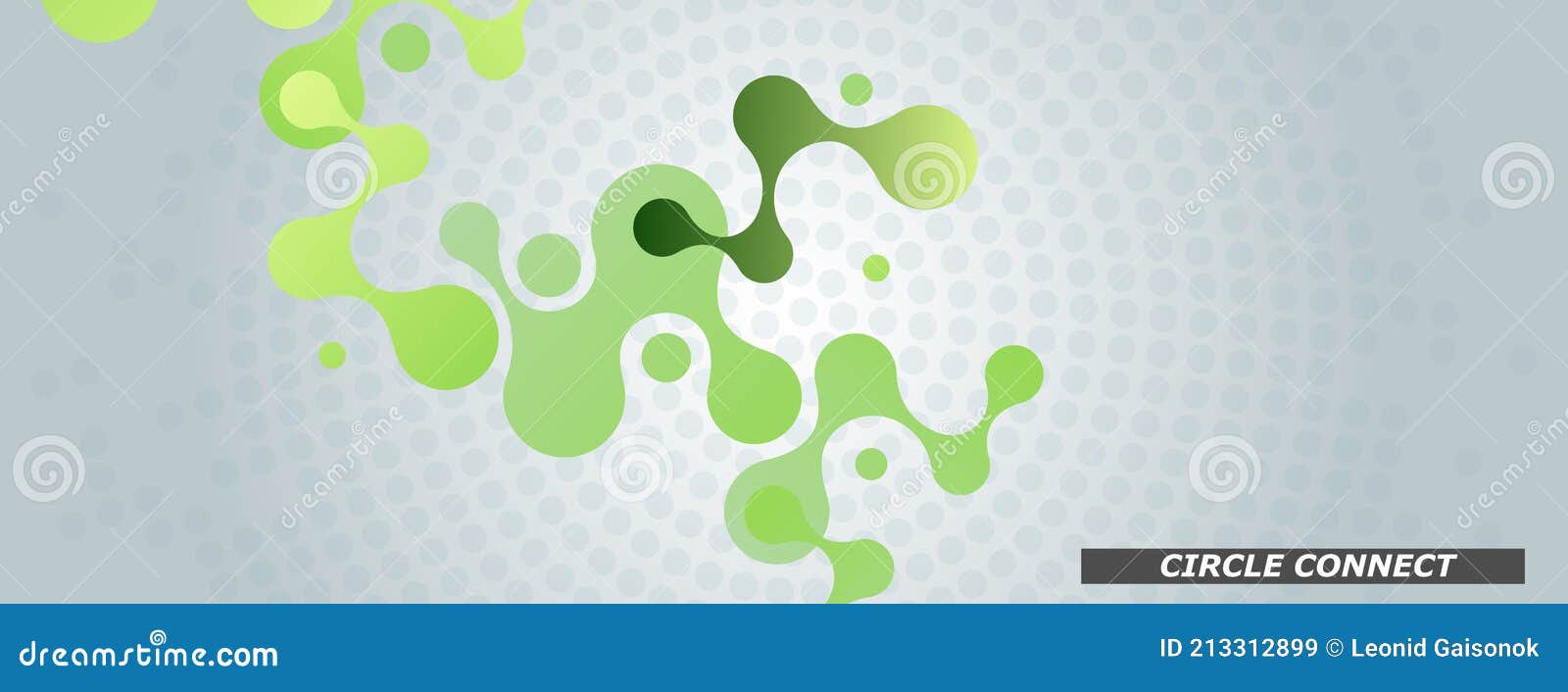 Modern Molecules Green. Abstract Tech Background. Futuristic Design ...