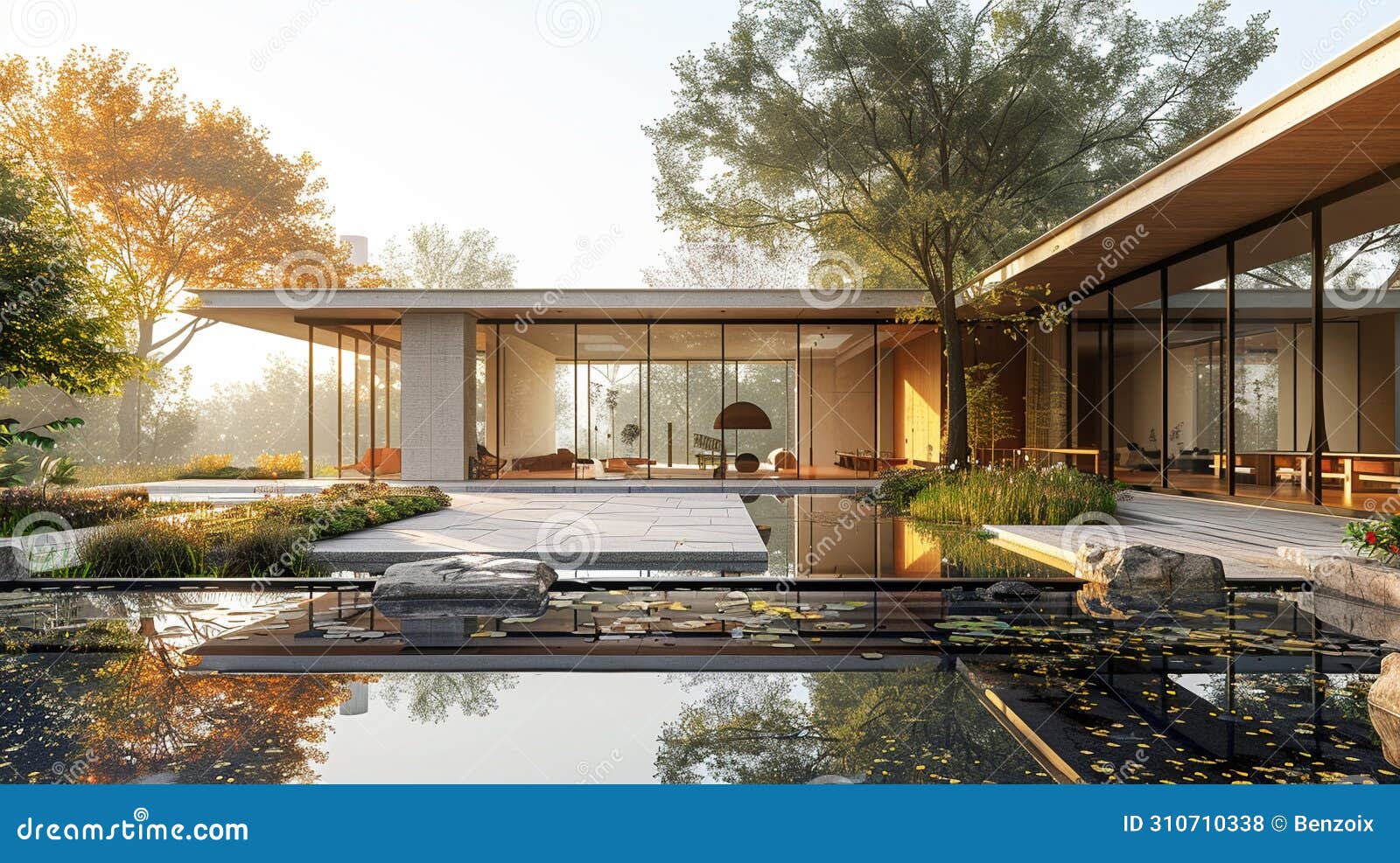 Modern Monastery with Minimalist Design and Peaceful Courtyards3D ...