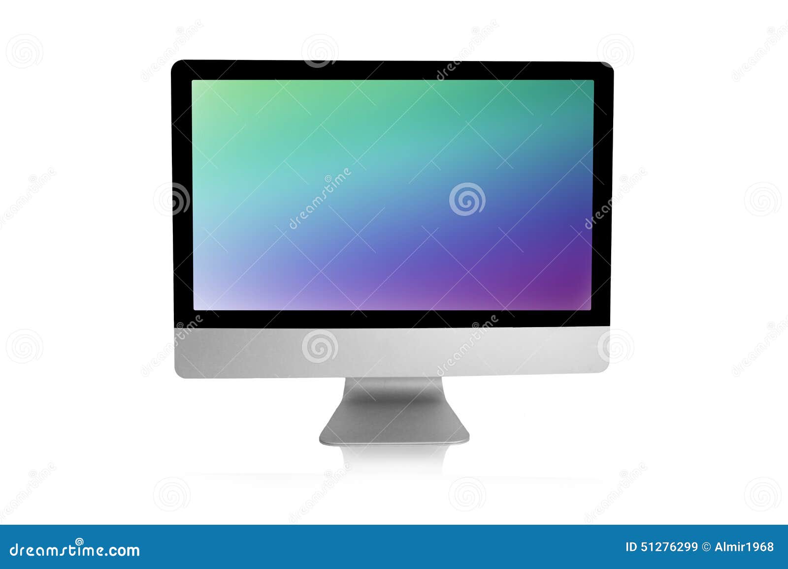 Modern monitor stock image. Image of electronics, elegance - 51276299
