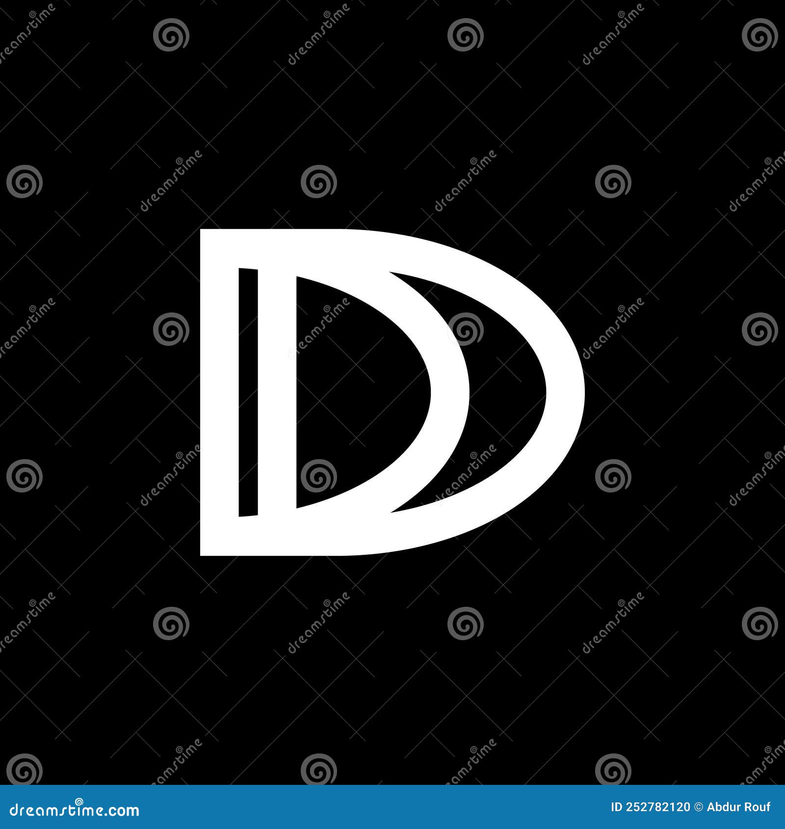 Modern Monogram Letter D Logo Design Stock Vector - Illustration of ...