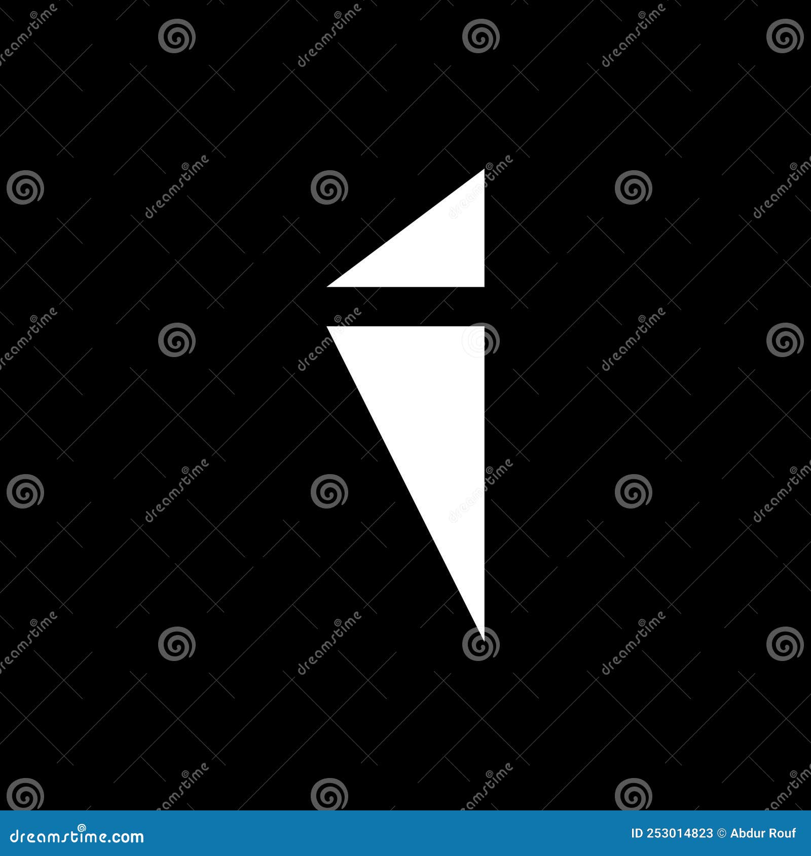 Modern Monogram Letter I Logo Design Stock Vector - Illustration of ...