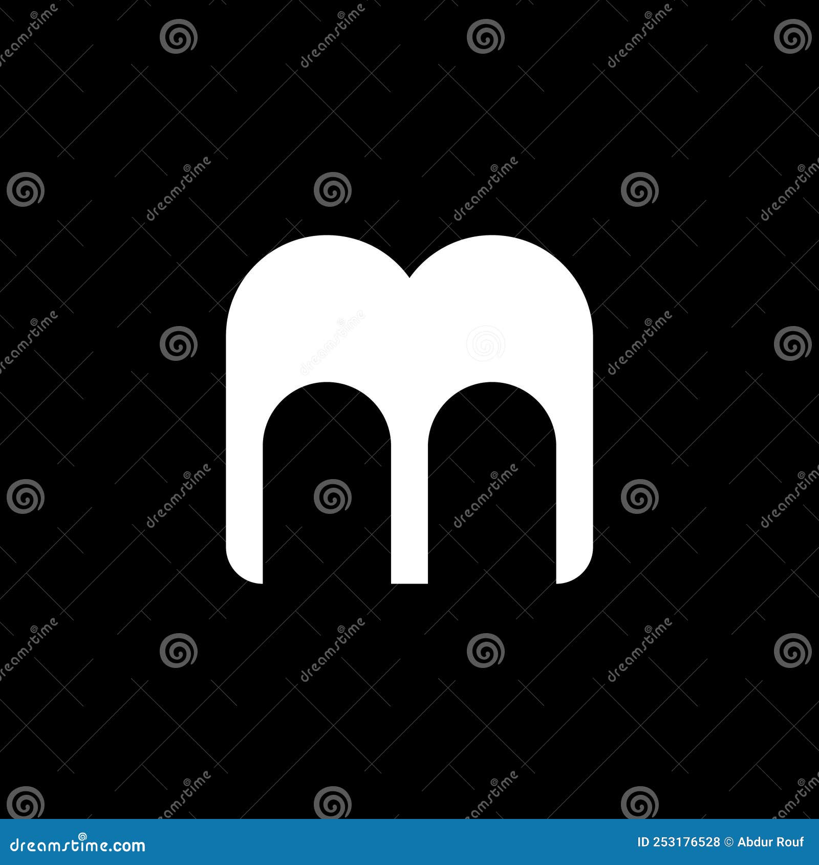 Modern Monogram Letter M Logo Design Stock Vector - Illustration of ...
