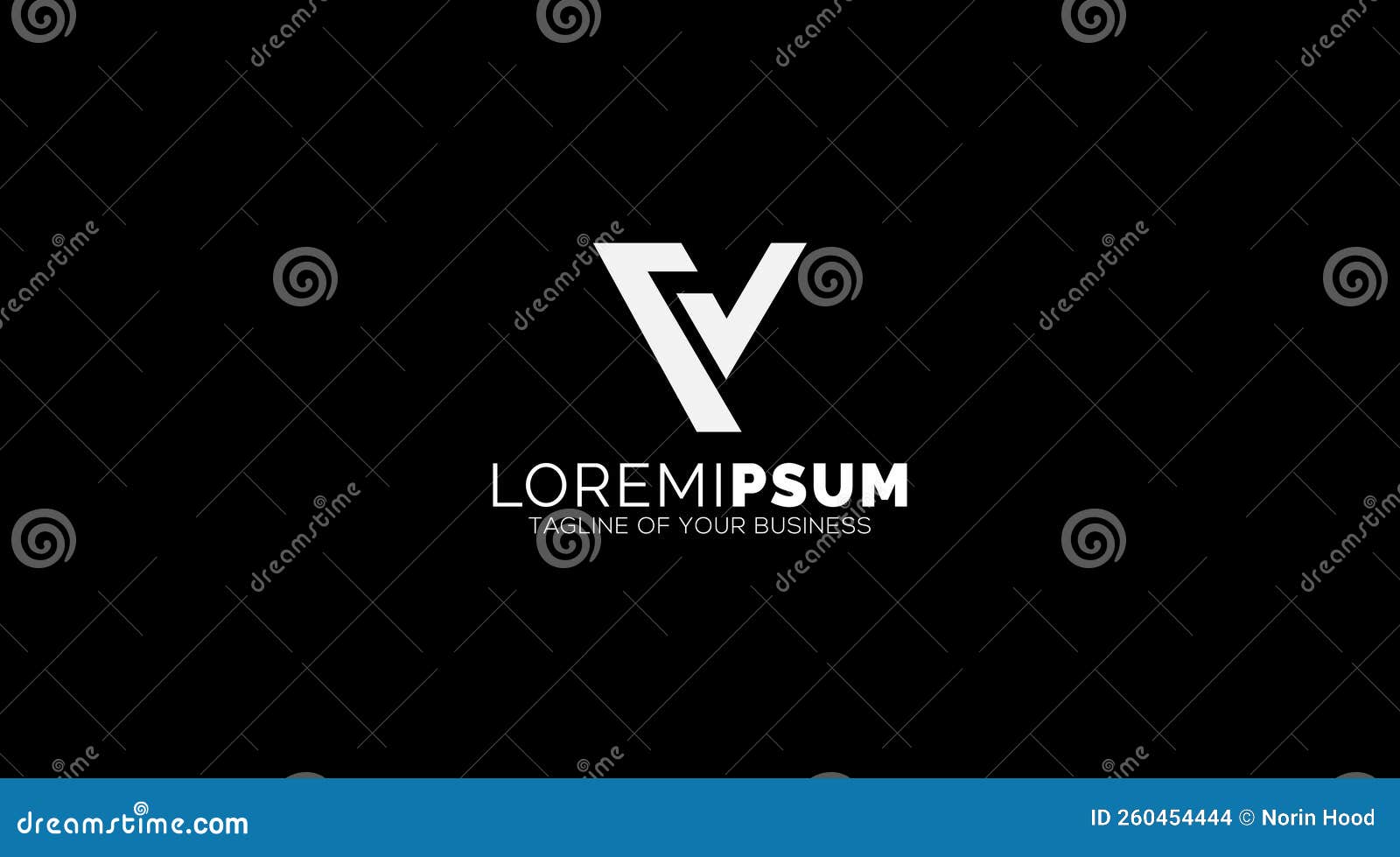 Modern Monogram V Letter Logo Design Vector Illustration Stock ...