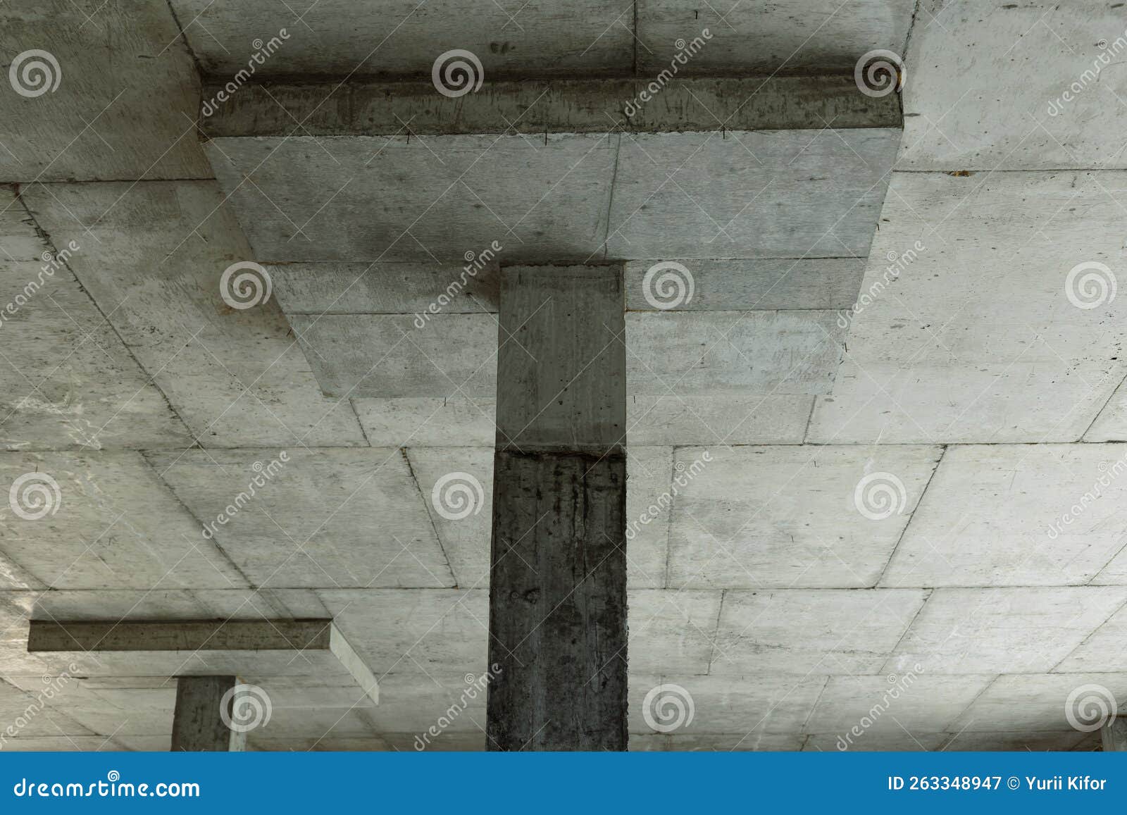 Modern Monolithic Concrete Floor in a New Building Stock Image - Image ...