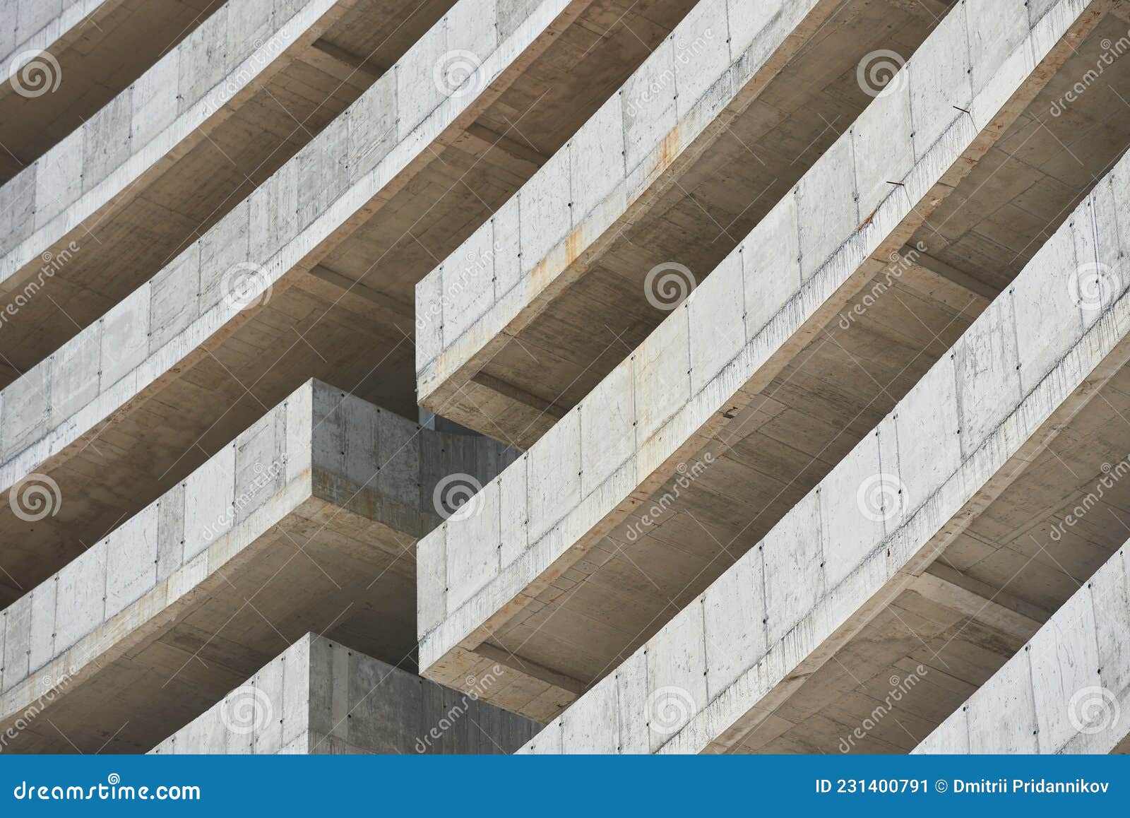 Modern Monolithic Construction of a Residential Building, High ...