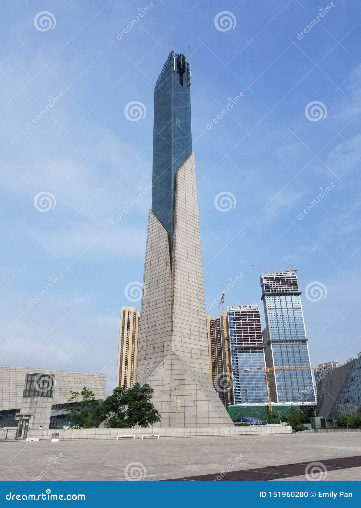 Modern Monument stock photo. Image of changsha, modern - 151960200