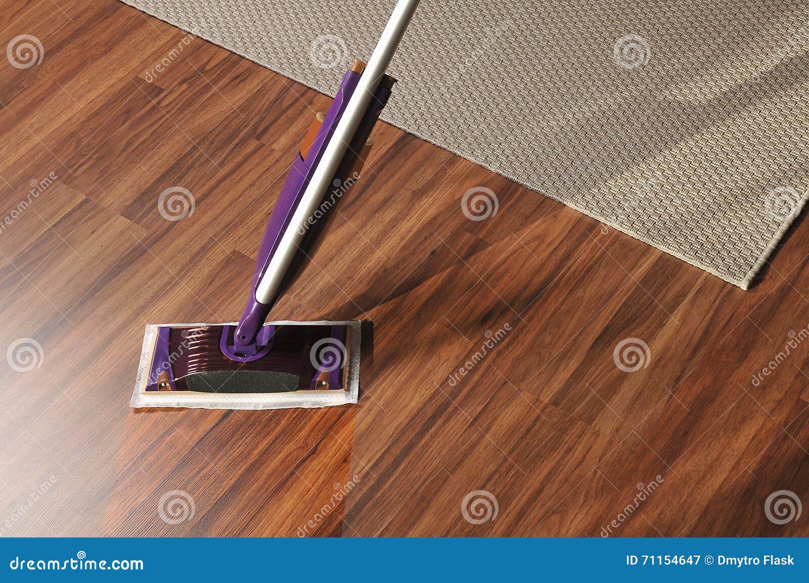Modern Mop for Cleaning Wooden Floor from Dust Stock Image - Image of ...