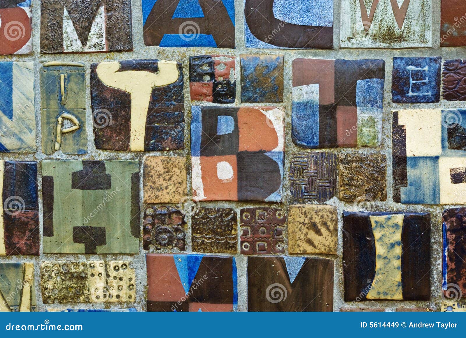 Modern mosaic stock image. Image of artistic, close, colours - 5614449