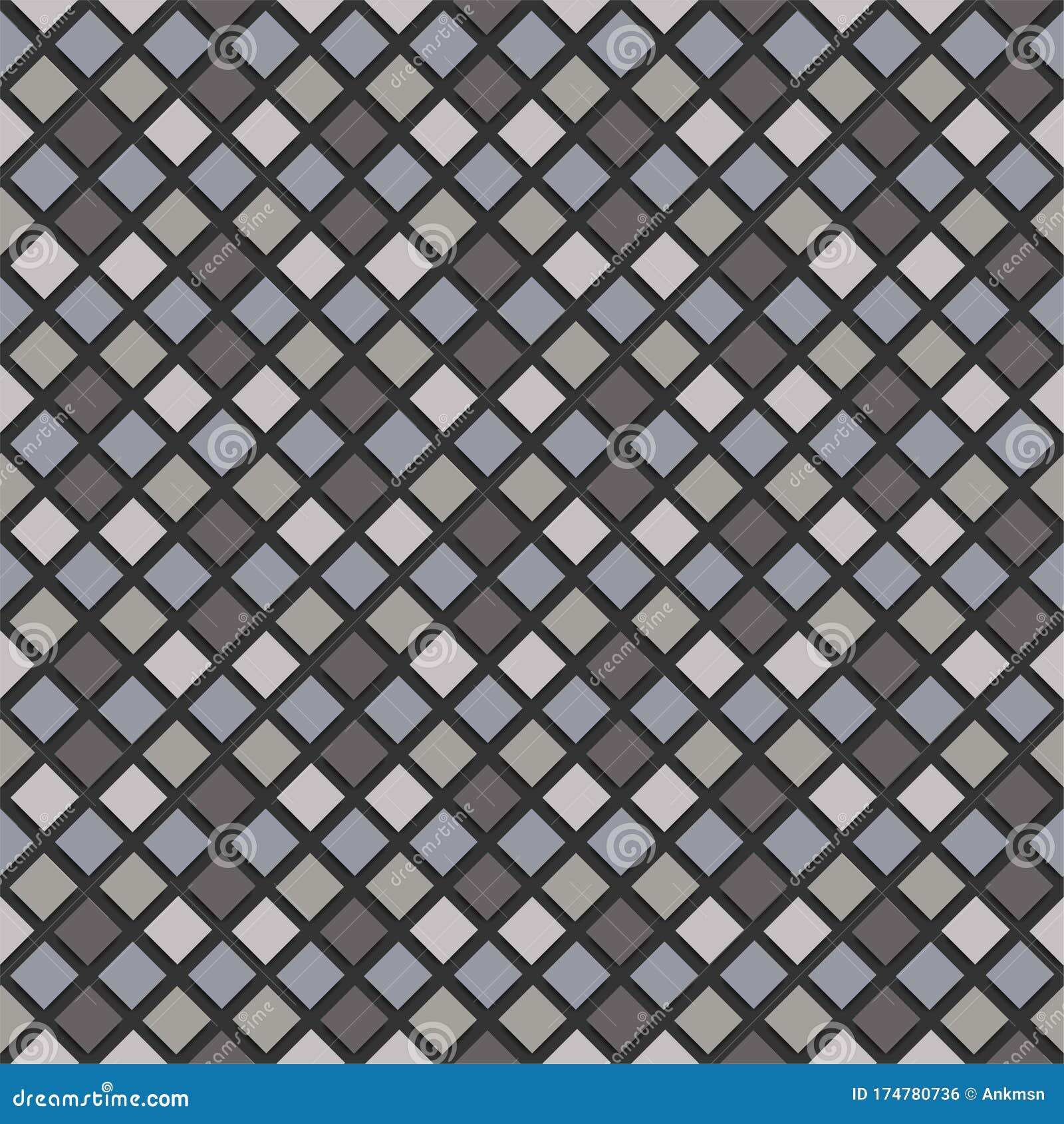 Modern Mosaic Background Seamless Pattern Stock Vector - Illustration ...