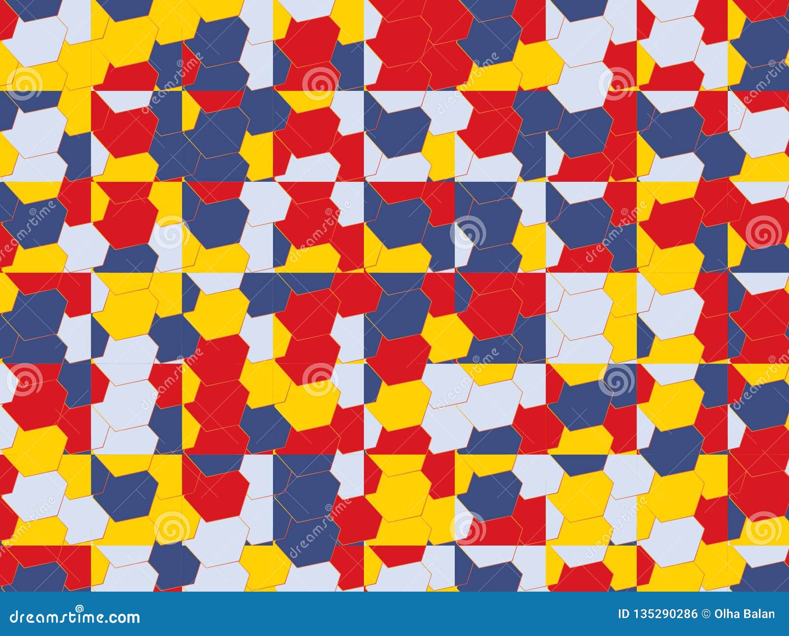 Modern Mosaic Pattern stock vector. Illustration of design - 135290286