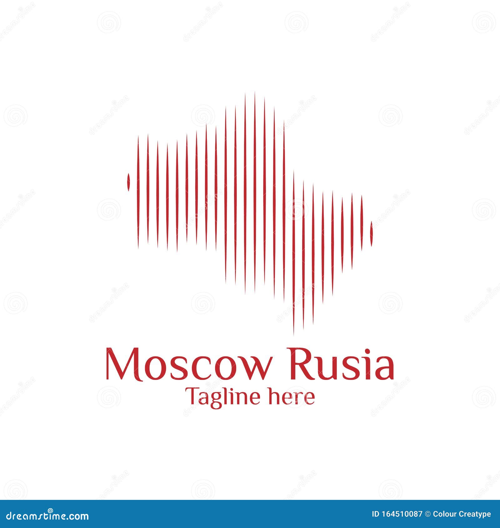 Modern Moscow Russia Wave Logo Template Designs Vector Illustration ...