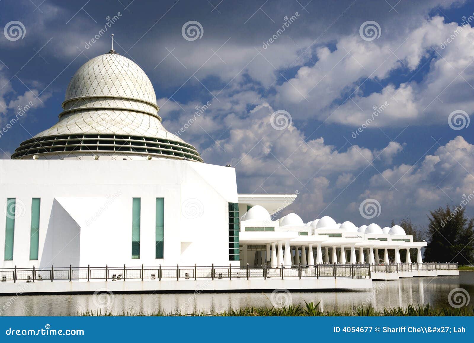 Modern mosque stock image. Image of dome, modern, domed - 4054677