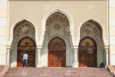 Modern Mosque Gate stock photo. Image of gate, arab, exterior - 4999804