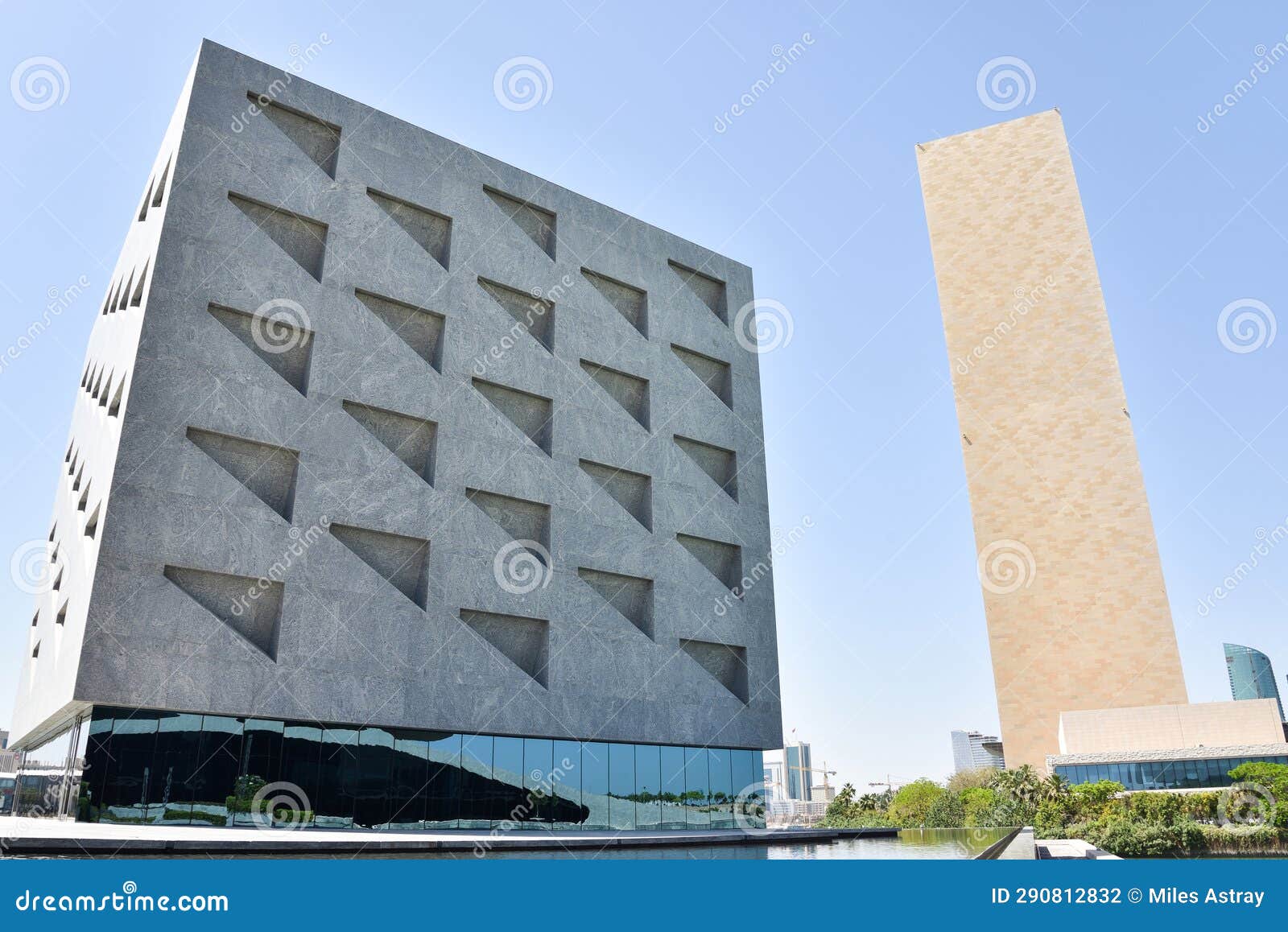 Modern Mosque in Manama, Bahrain Stock Photo - Image of design, east ...
