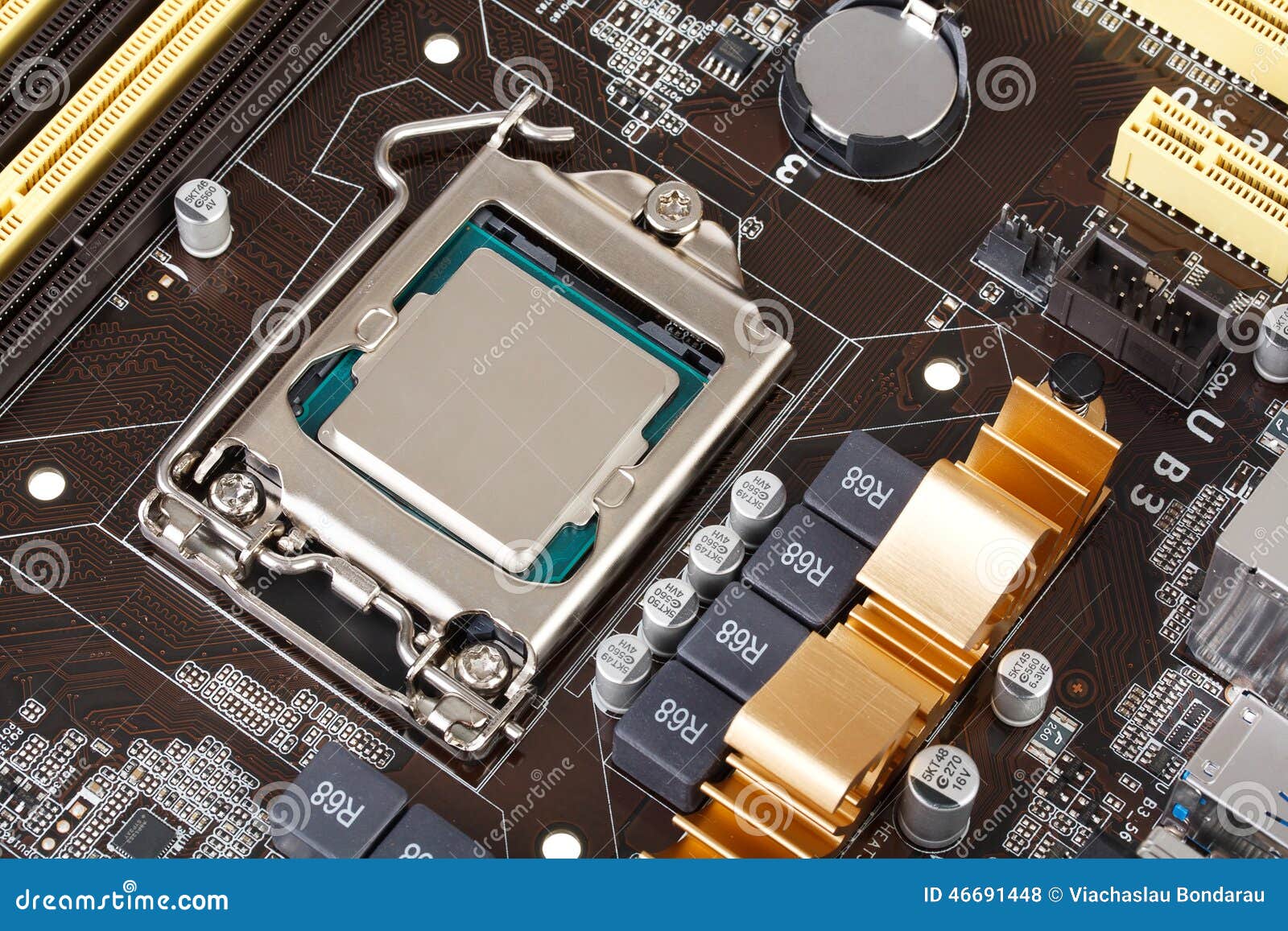 Modern motherboard stock photo. Image of data, digital - 46691448