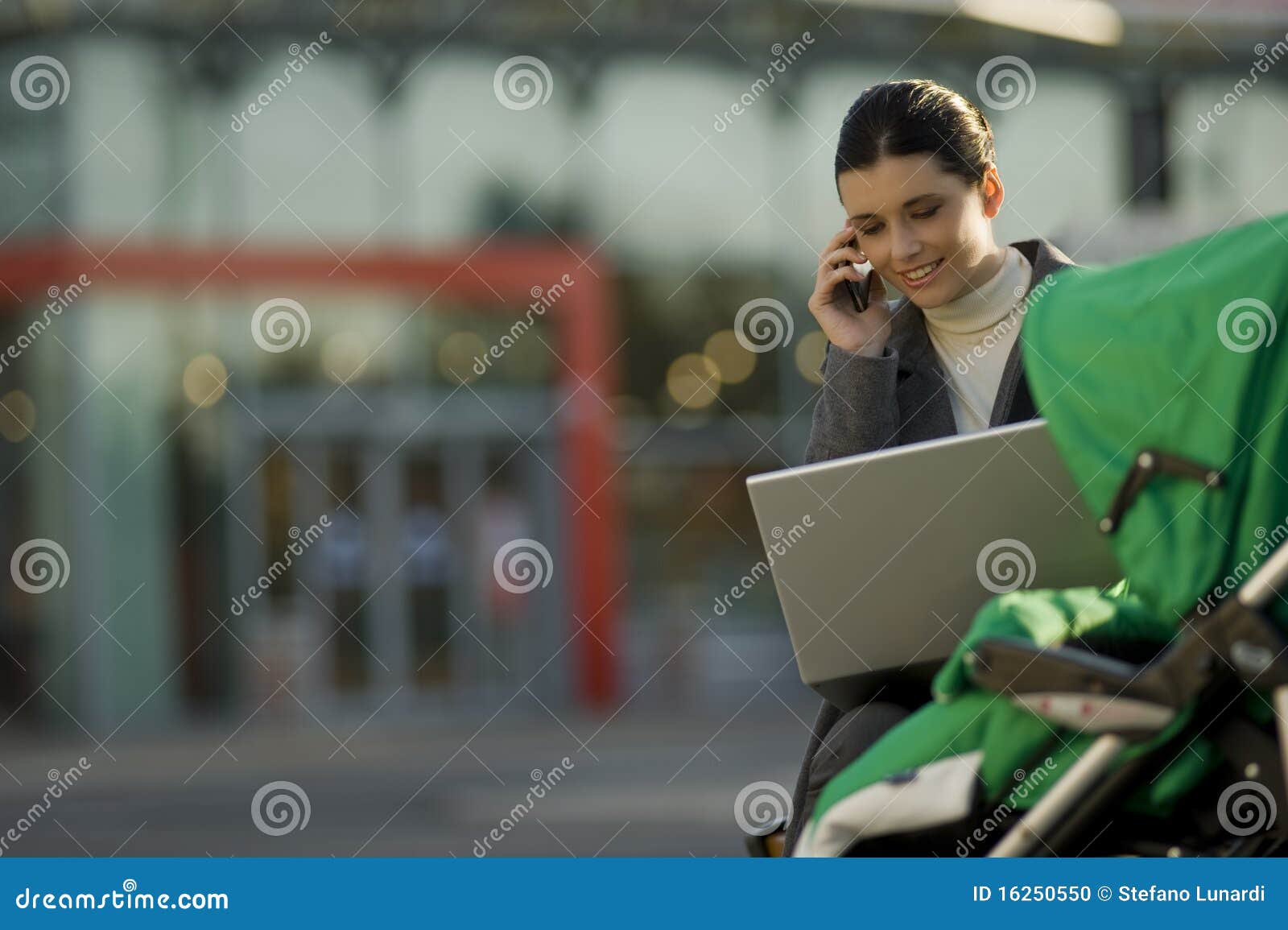 Modern mothers stock photo. Image of horizontal, urban - 16250550