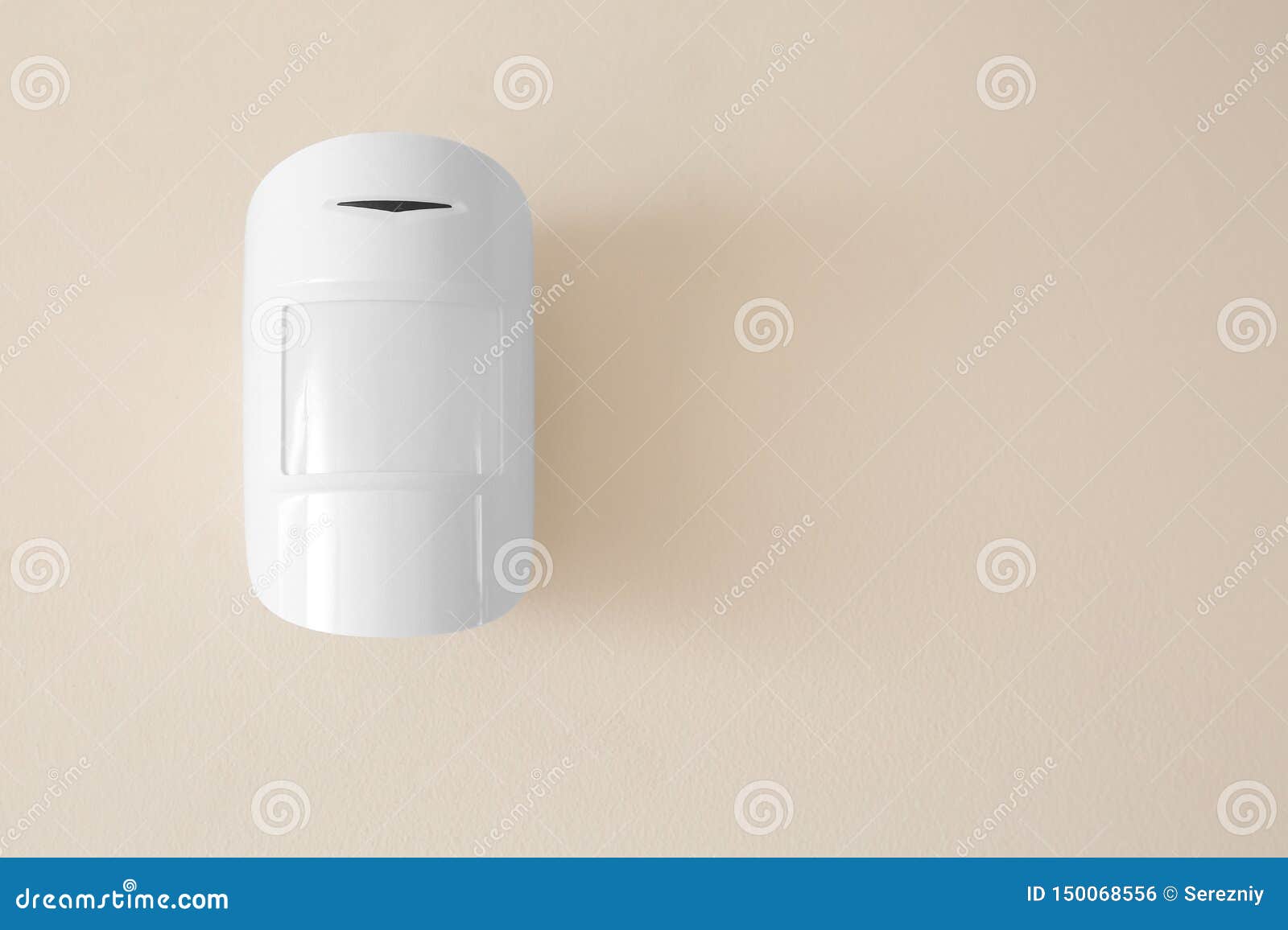 Modern Motion Sensor on Wall Indoors Stock Photo - Image of equipment ...