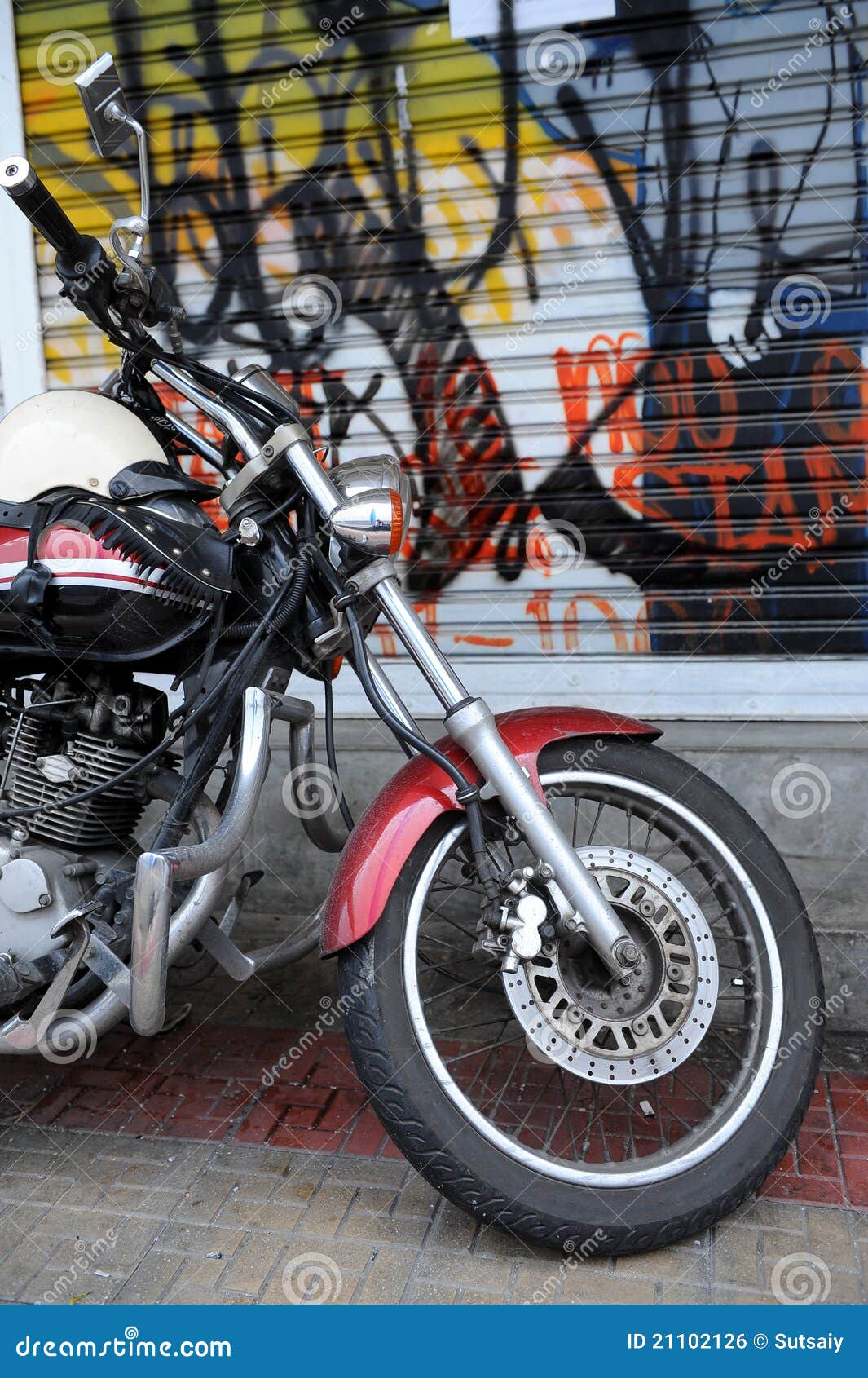 Modern motorcycle stock photo. Image of grunge, aggressive - 21102126