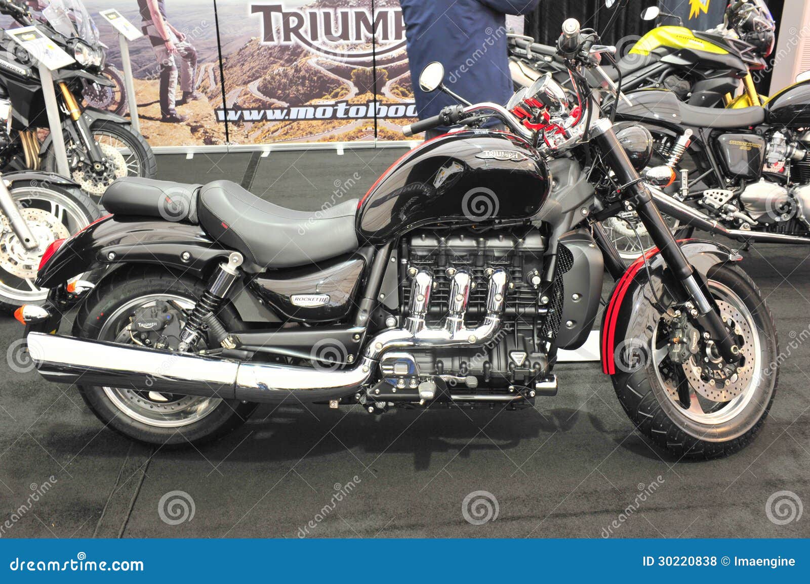 Triumph motorcycle editorial stock photo. Image of black - 30220838