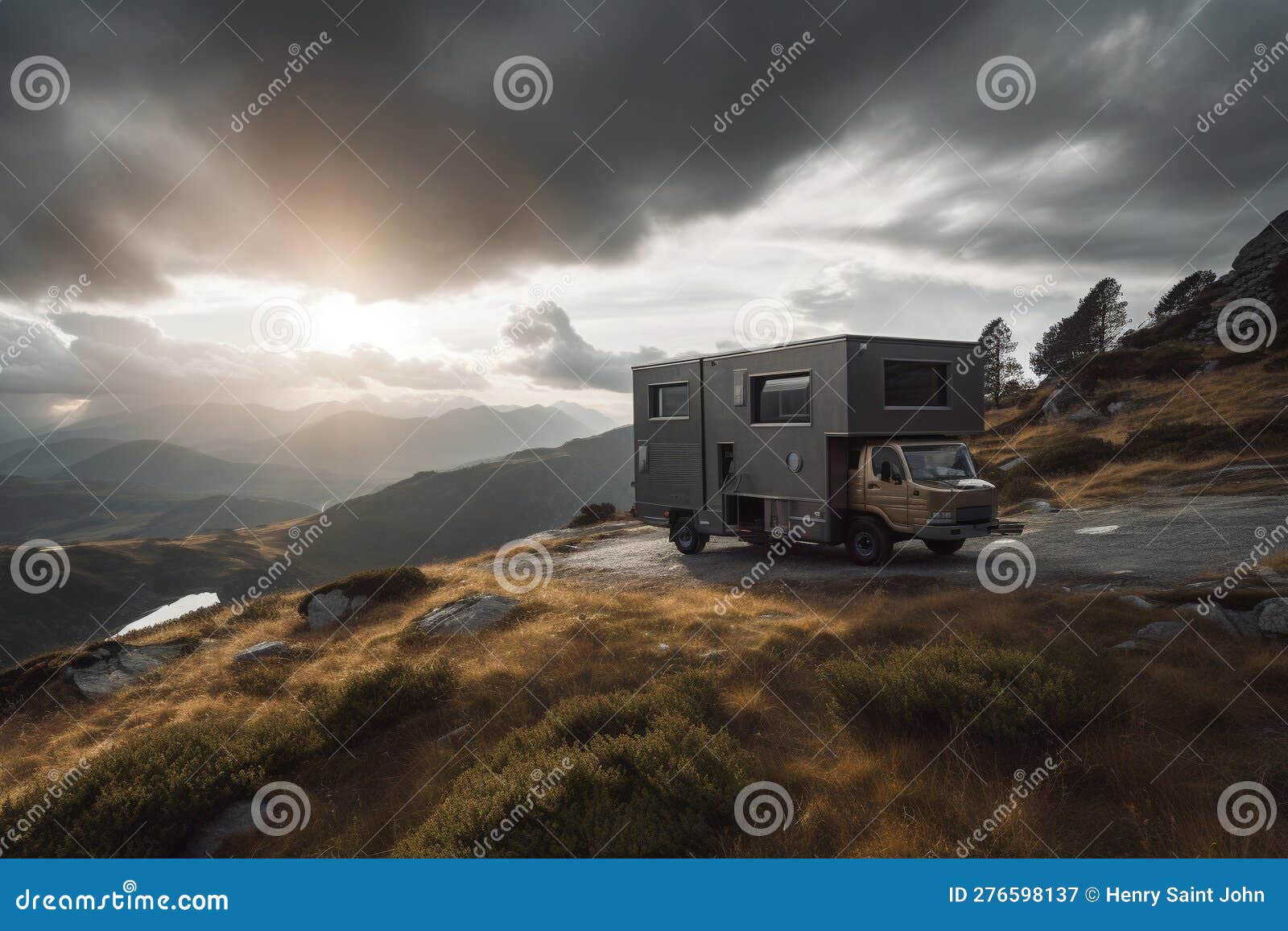 Modern Motorhomes and Recreational Vehicles Stock Illustration ...