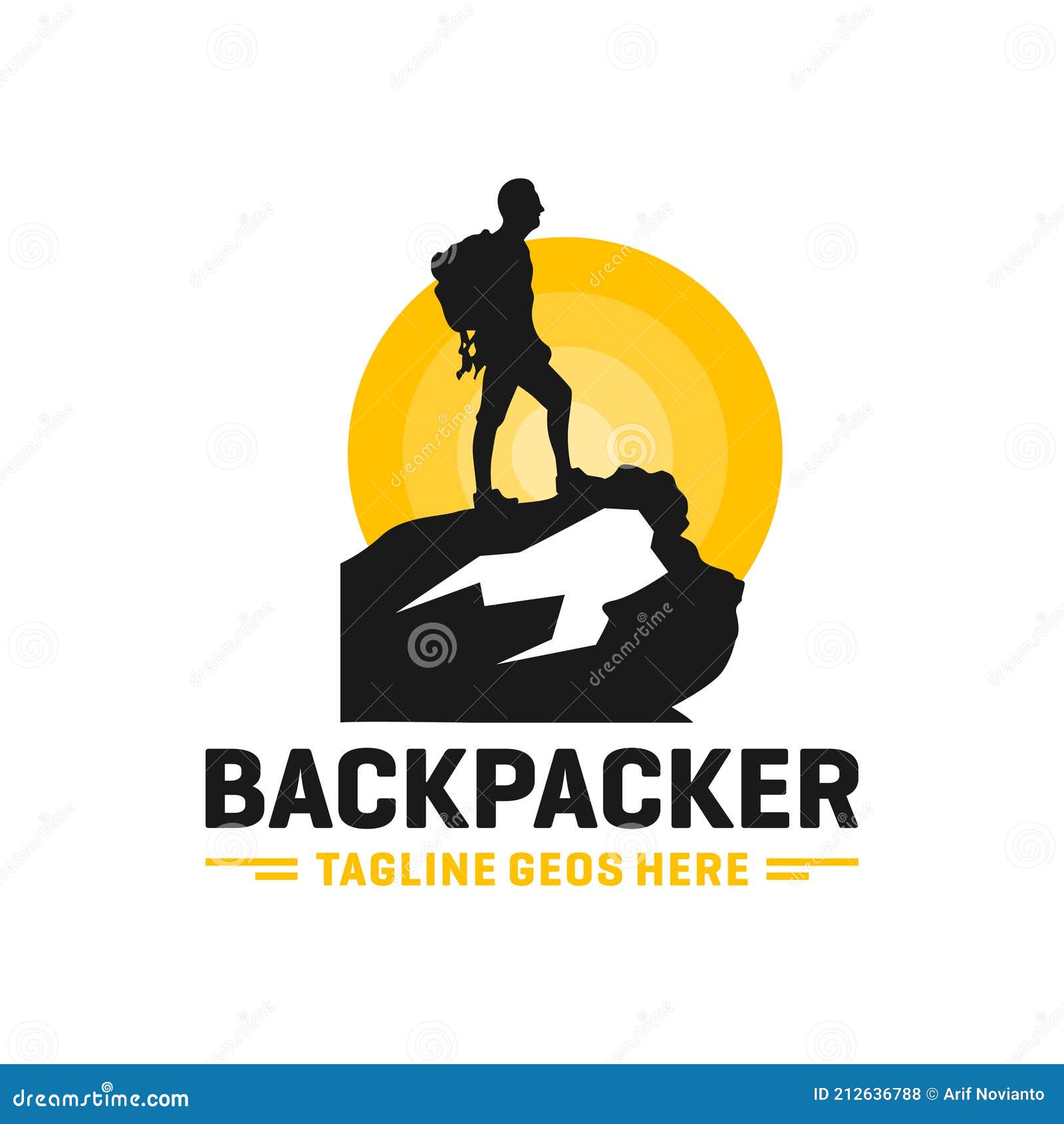 Explorer Person Archetype Bw Concept Vector Spot Illustration ...