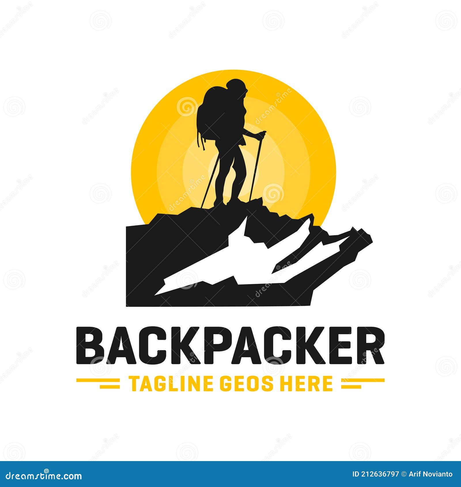 Explorer Person Archetype Bw Concept Vector Spot Illustration ...