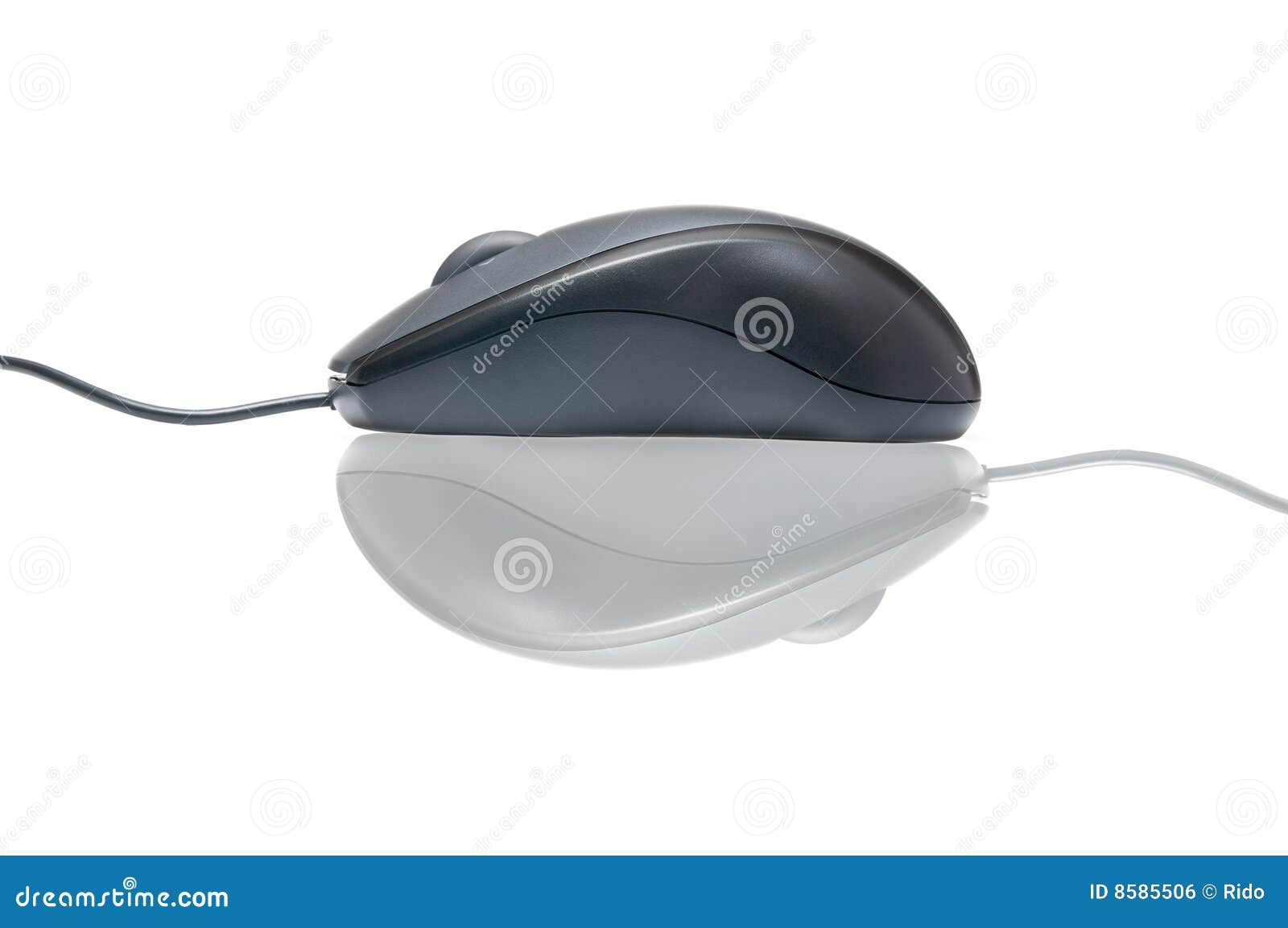 Modern Mouse with Opposite Reflection Stock Photo - Image of equipment ...