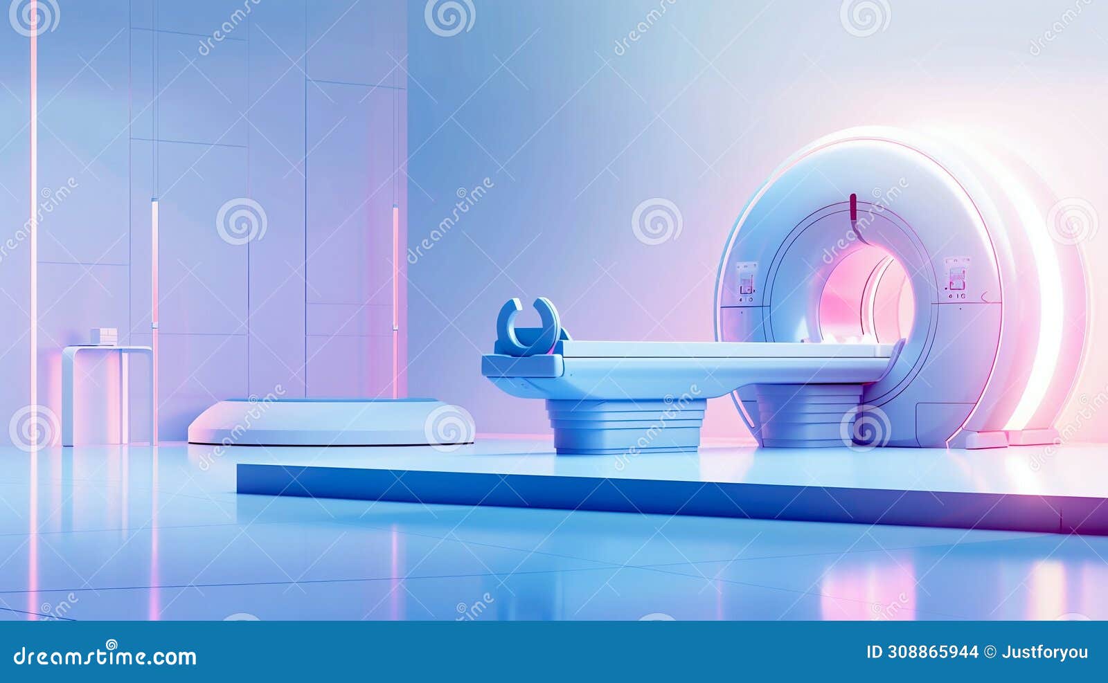 Modern MRI Machine in Hospital Setting. Generative Ai Stock ...