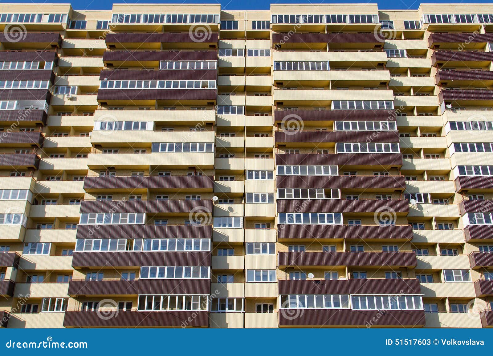 Modern Multi-Apartment House Stock Image - Image of life, apartment ...