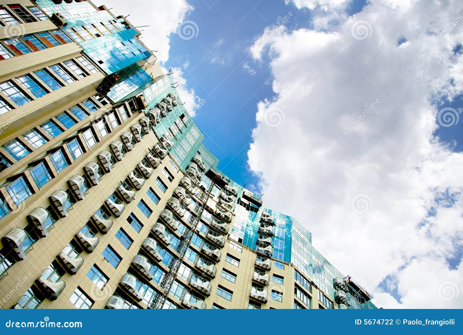 Modern Multi-apartments Building Construction Stock Photo - Image of ...