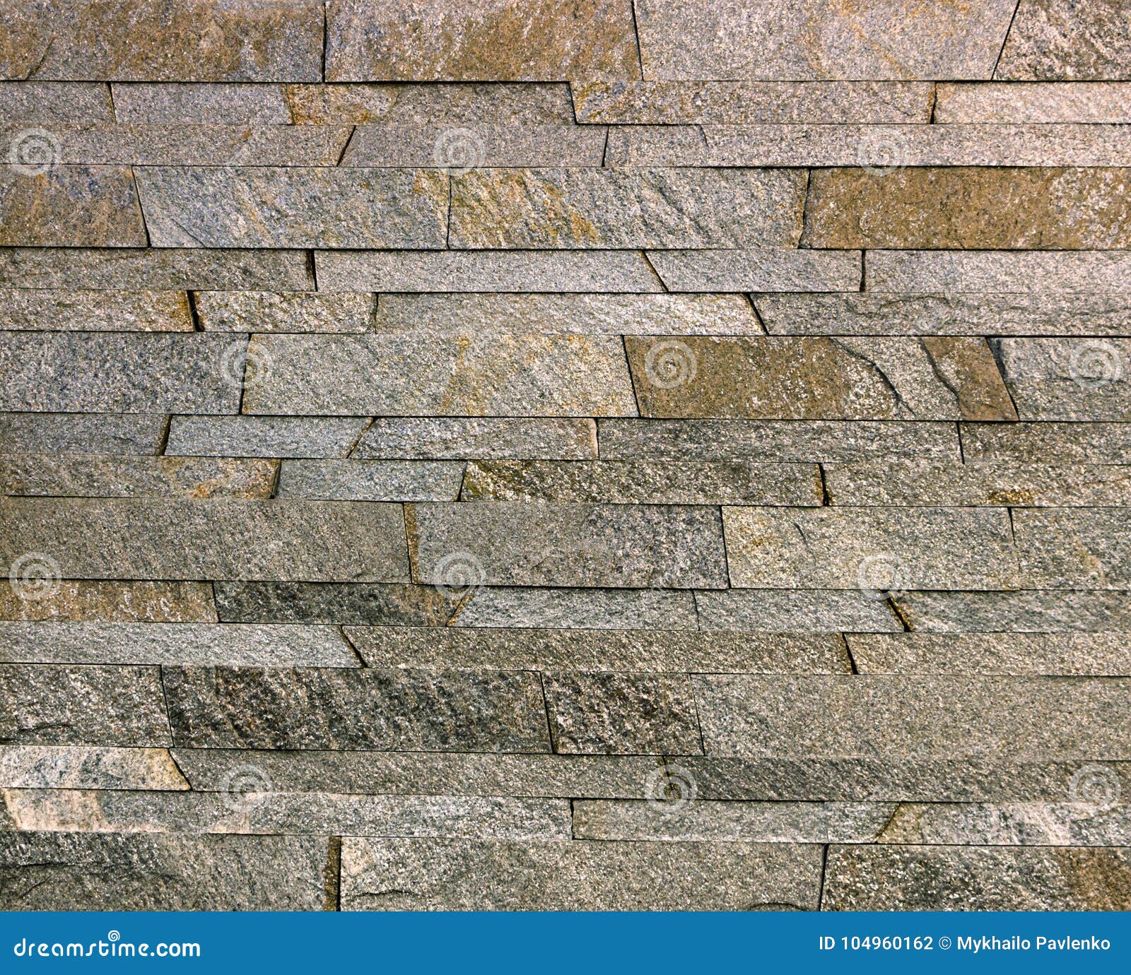 Modern Multi Color Stone Wall Used for Background Stock Photo - Image ...