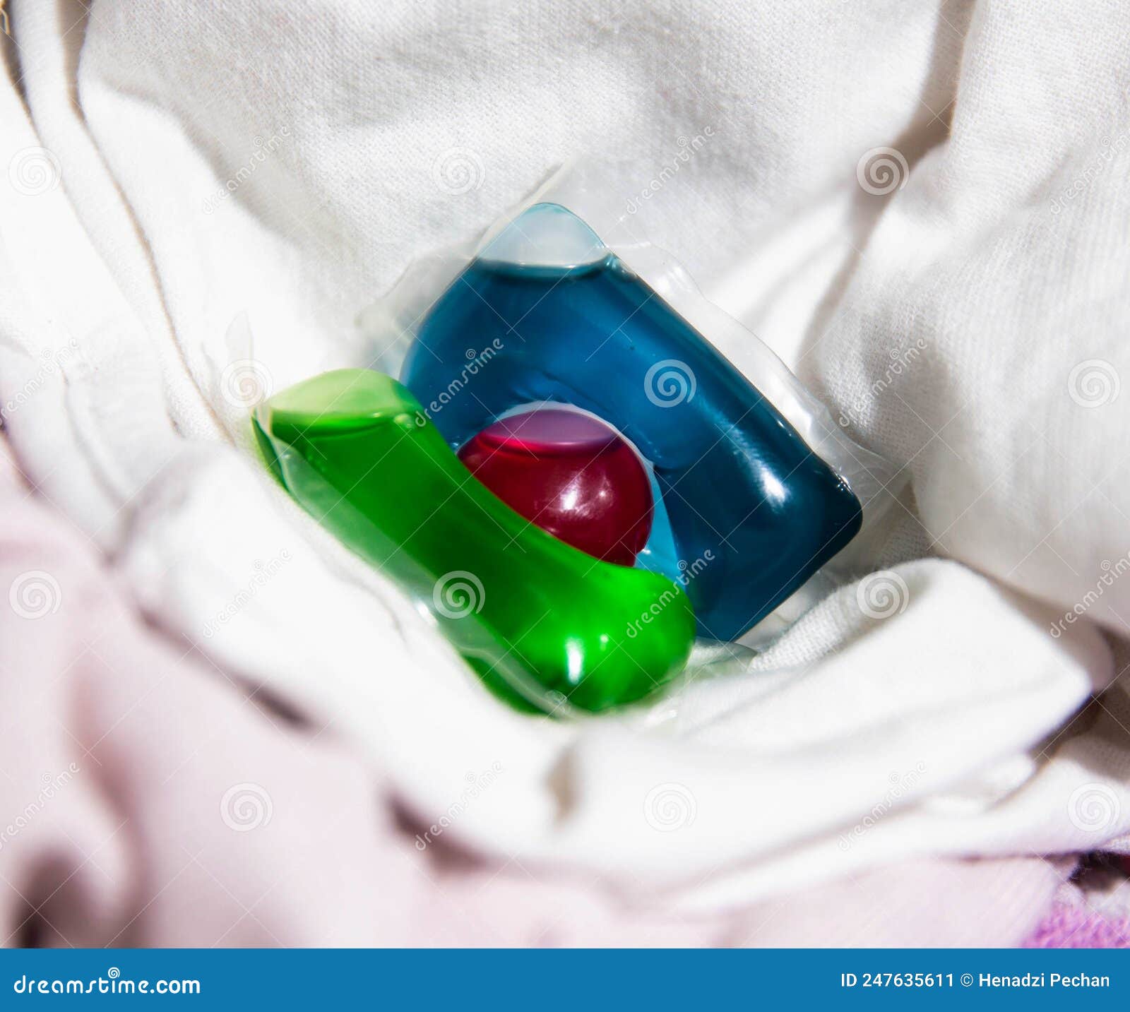 Modern Multi-colored Capsule for Washing Clothes in a Washing Machine ...
