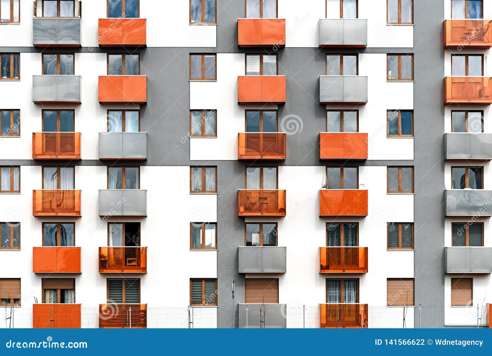 Modern Multi-family Building Stock Photo - Image of facade, style ...