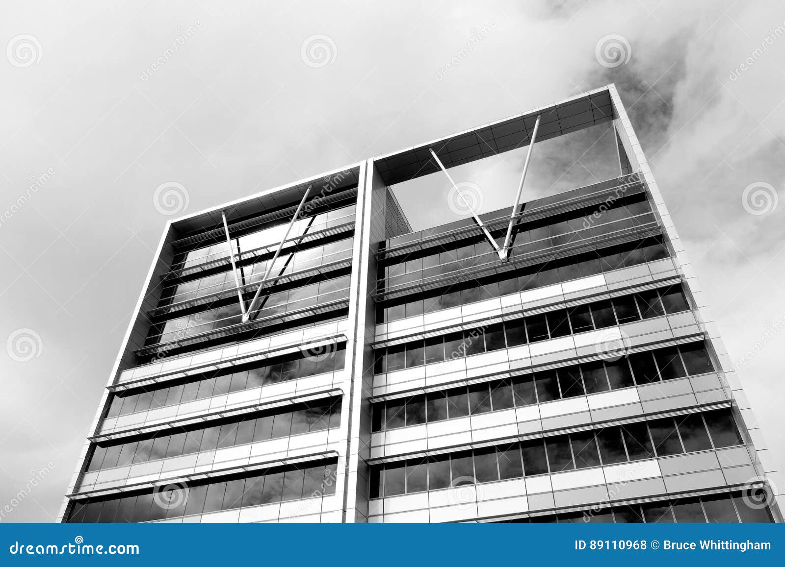 Modern Multi Level Building Stock Photo - Image of black, commercial ...