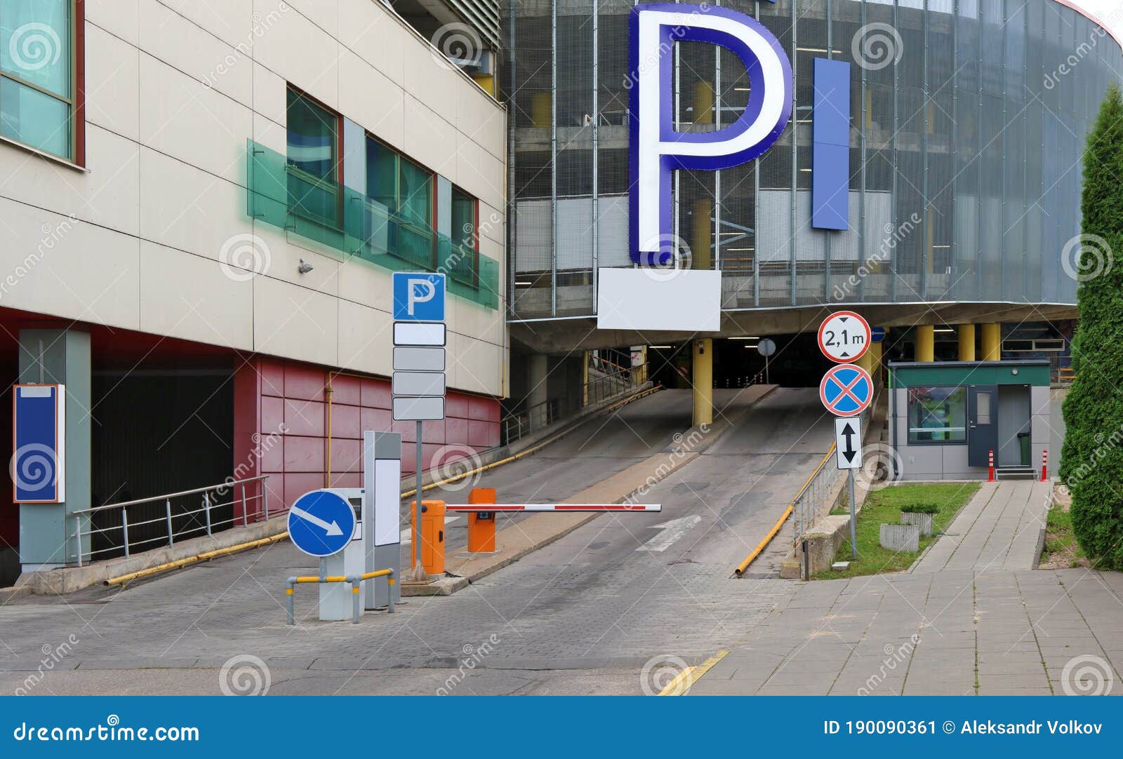 Modern Multi-level Car City Parking Editorial Photo - Image of signs ...