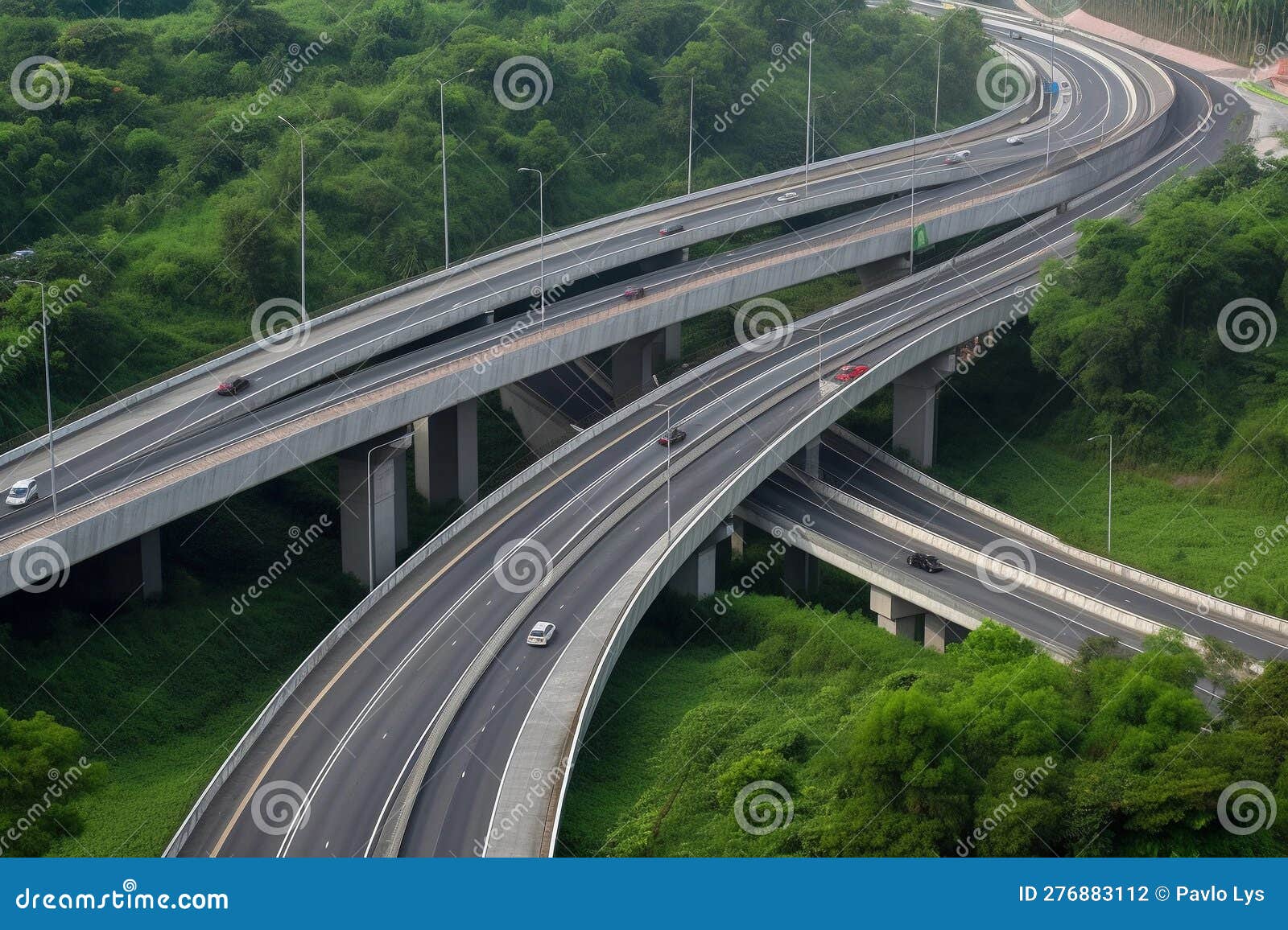 Modern Multi-level Road. AI Generated Stock Illustration - Illustration ...