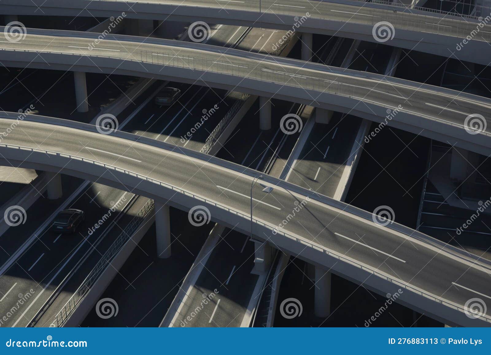 Modern Multi-level Road. AI Generated Stock Illustration - Illustration ...