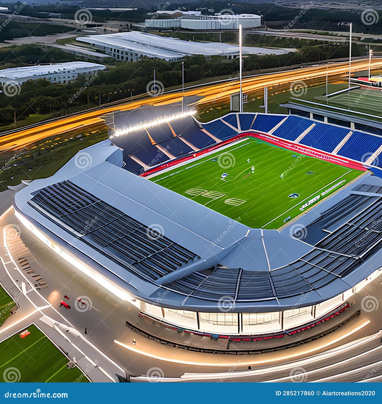 A Modern, Multi-purpose Stadium Designed To Accommodate Various ...