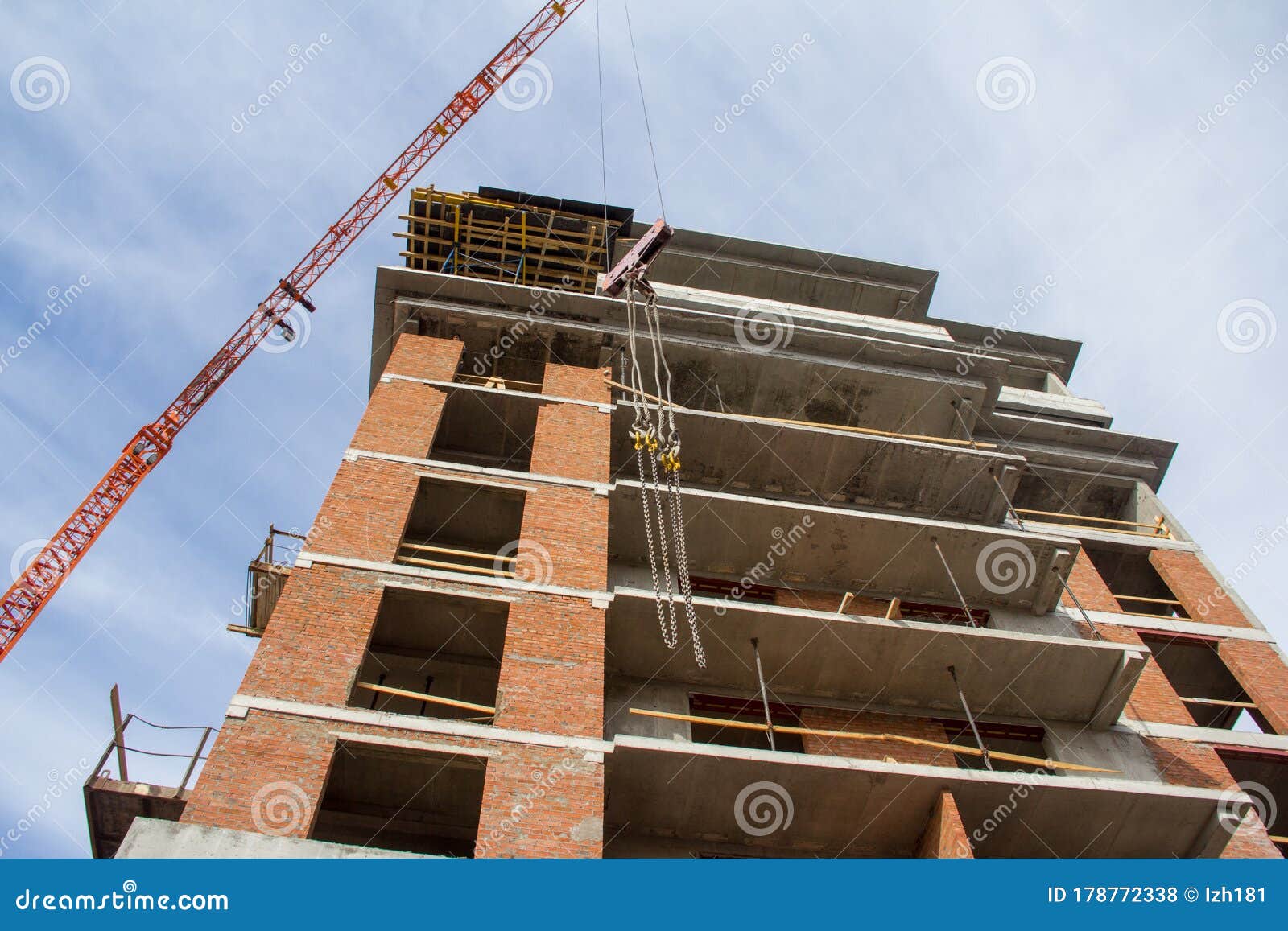 Modern Multi-storey Construction Site Stock Photo - Image of exterior ...