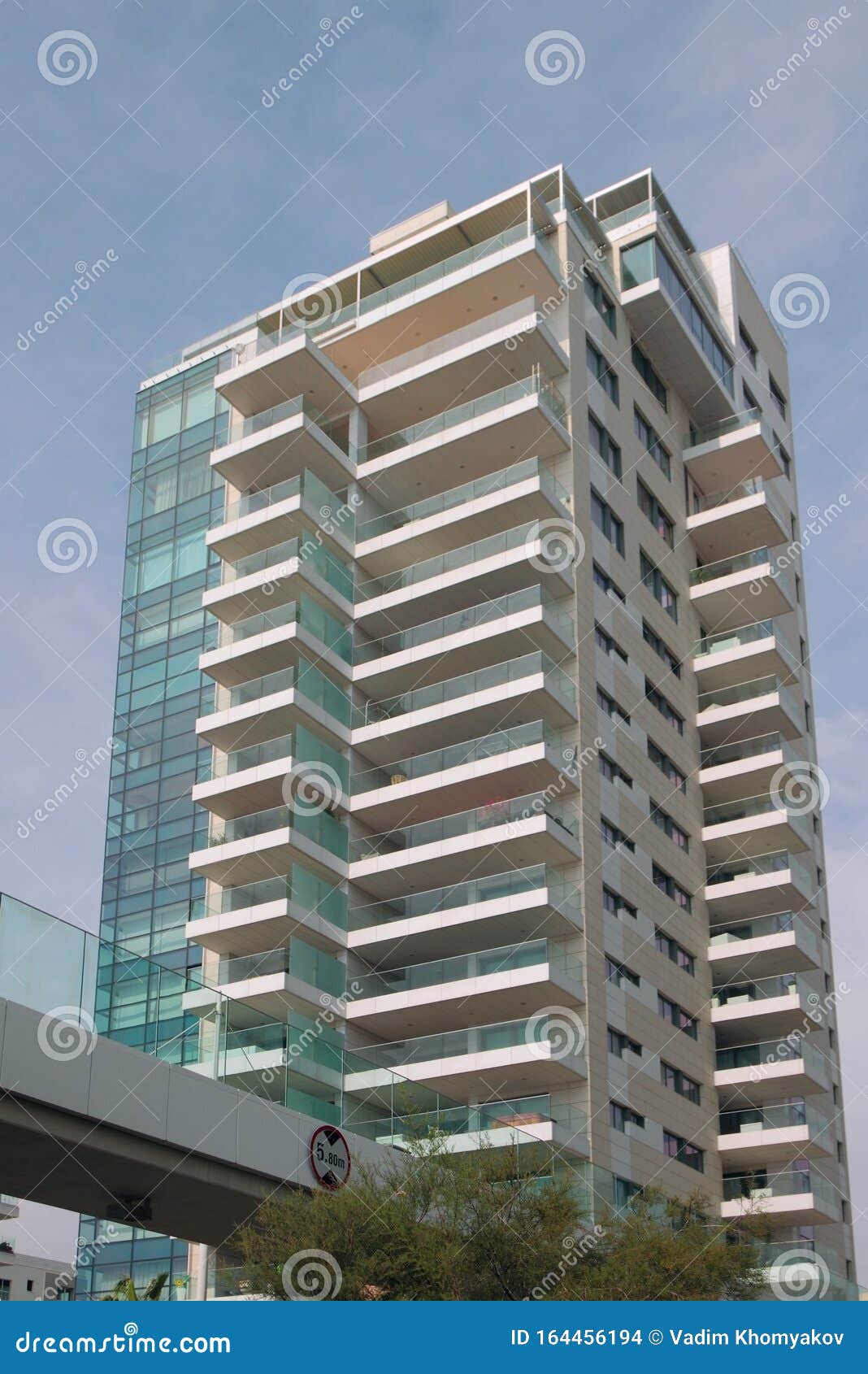 Modern Multi-storey House. Limassol, Cyprus Stock Photo - Image of tall ...